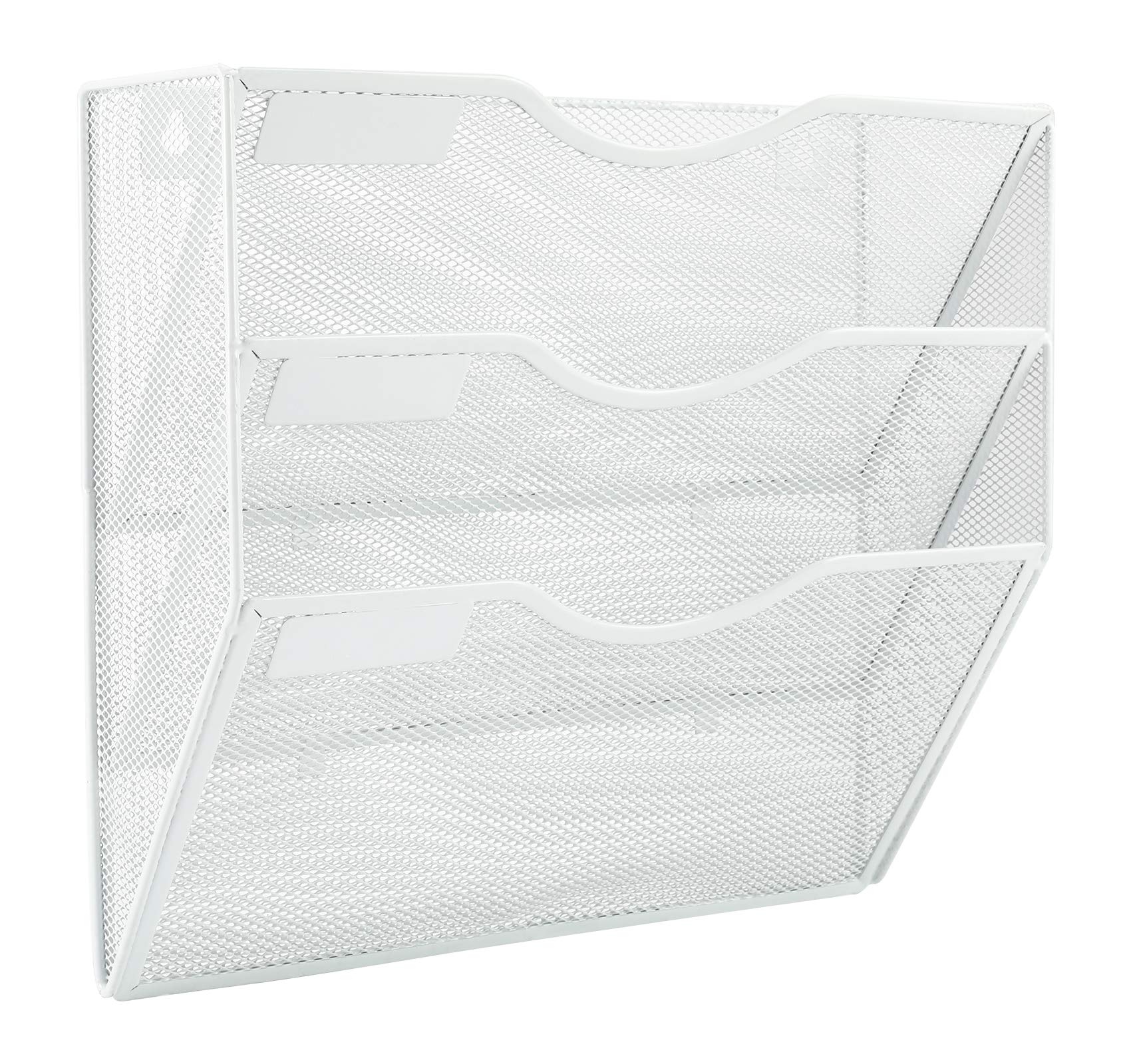 Snapklik.com : EasyPAG 3 Pocket Wall Mounted Mail Organizer, White ...