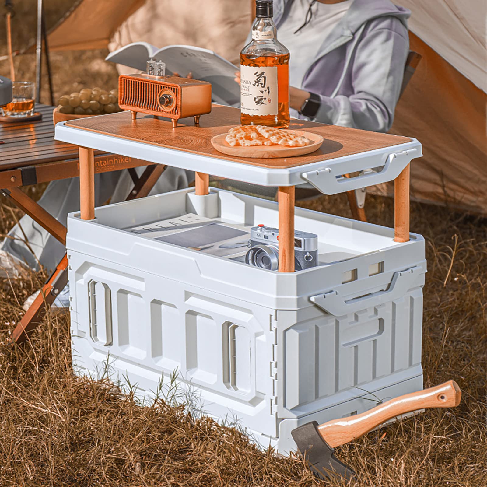 Amazon.com: ZAWAYINE Folding Storage Box, Outdoor Collapsible Foldable ...