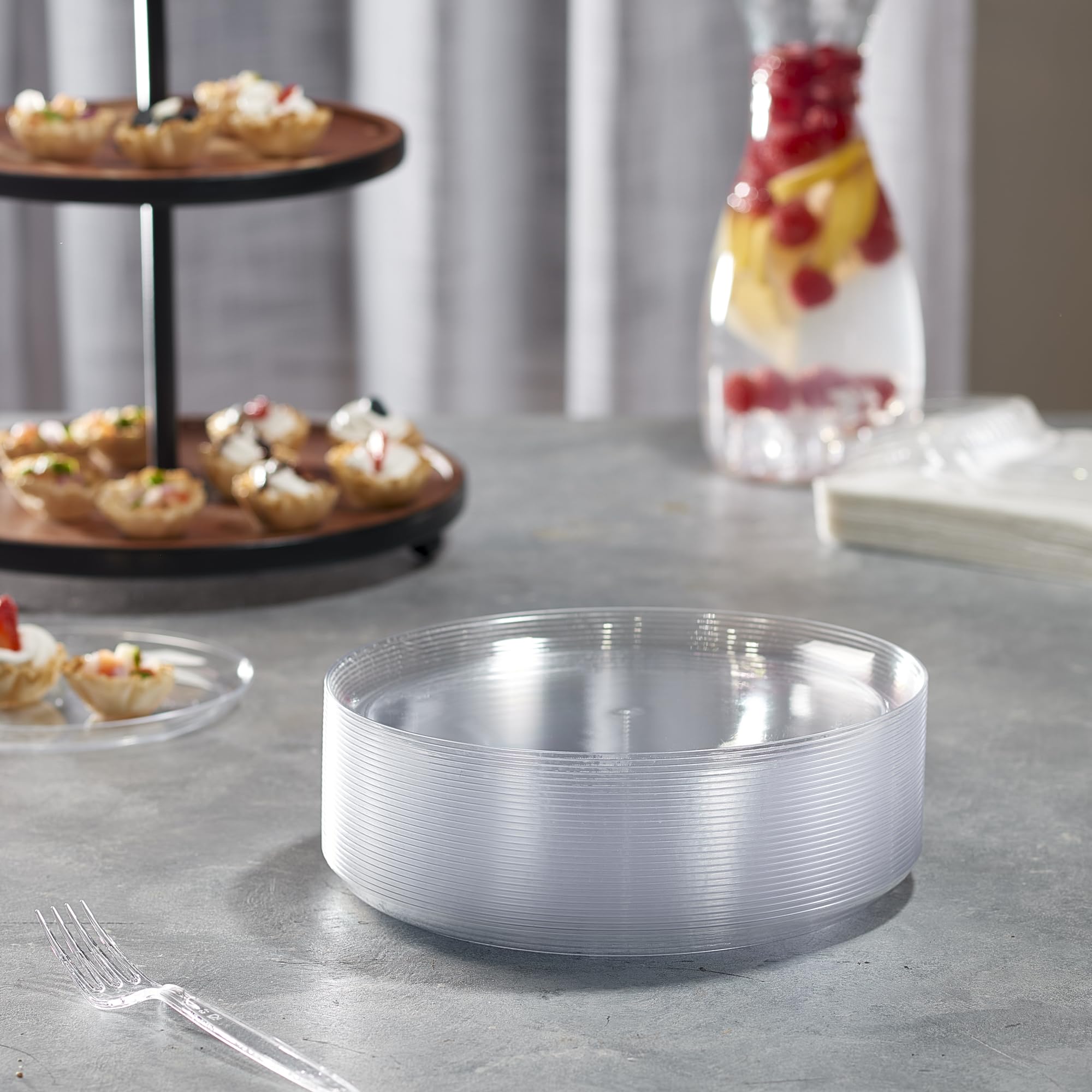 Snapklik.com : PLASTICPRO Plastic Party Plates Edge Collection Premium ...