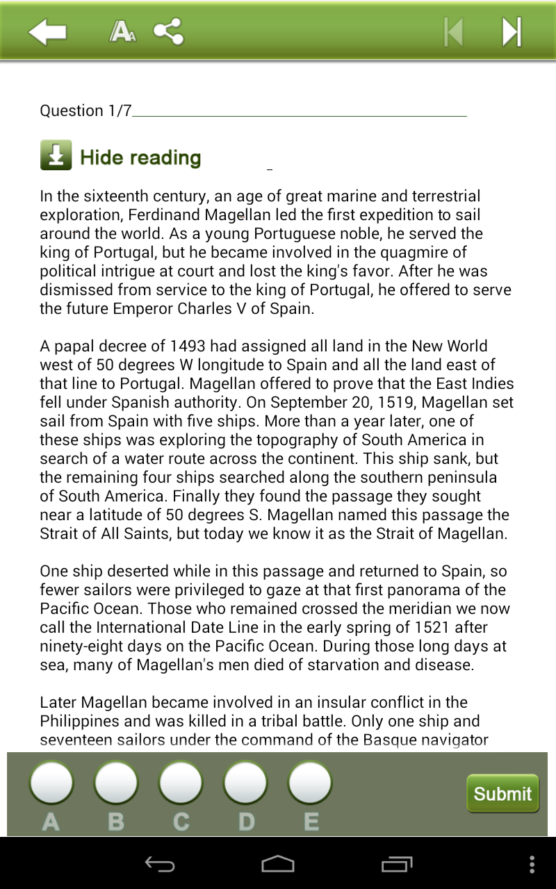 SSAT Reading - App on the Amazon Appstore