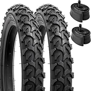 Amazon.com : YUNSCM 2-PCS 14" Mountain Bike Tires 14 x 2.125/57-254 and 14" Bike Tubes Schrader ...
