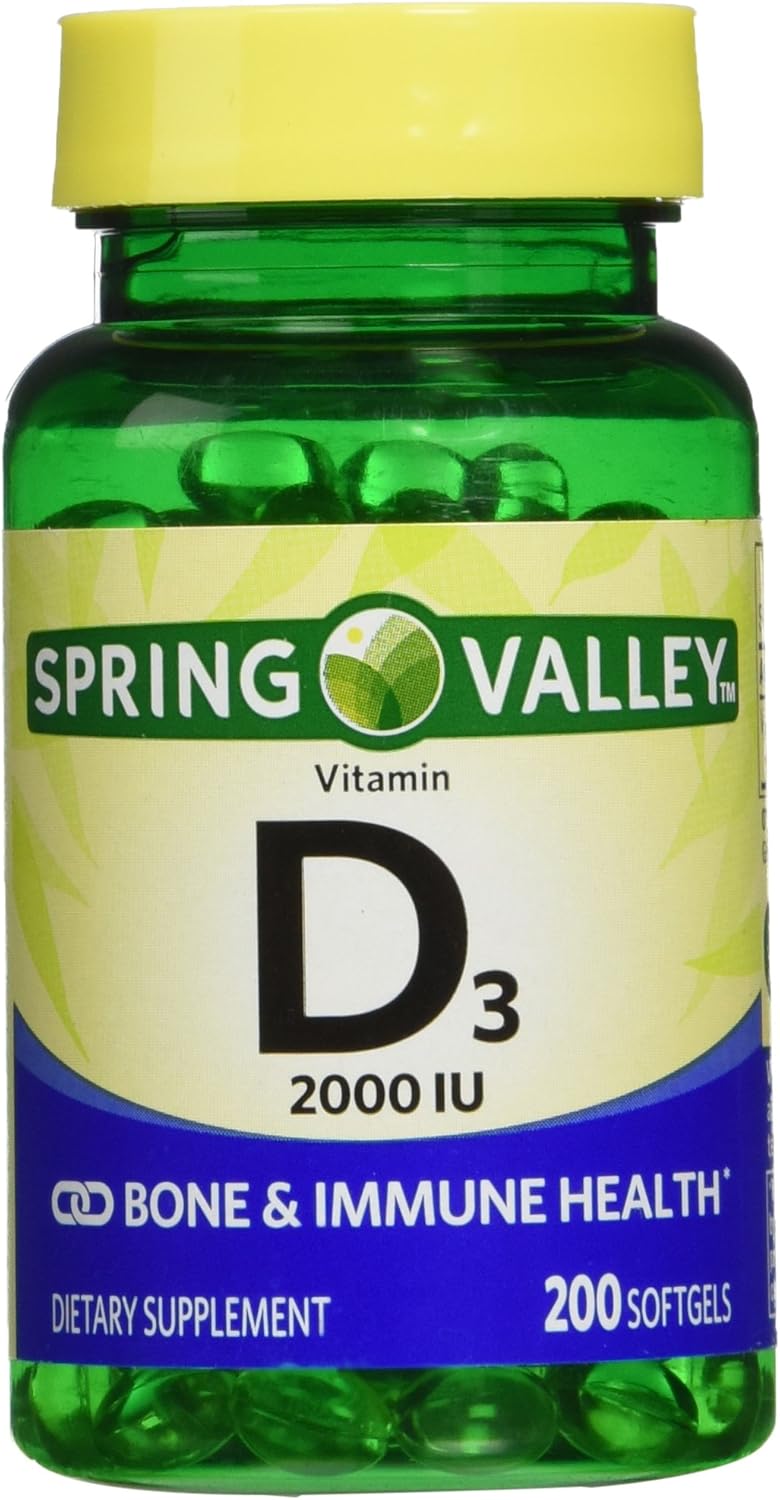 Amazon.com: Spring Valley twin pack vitamin d3 2000I.U. Immune Health ...