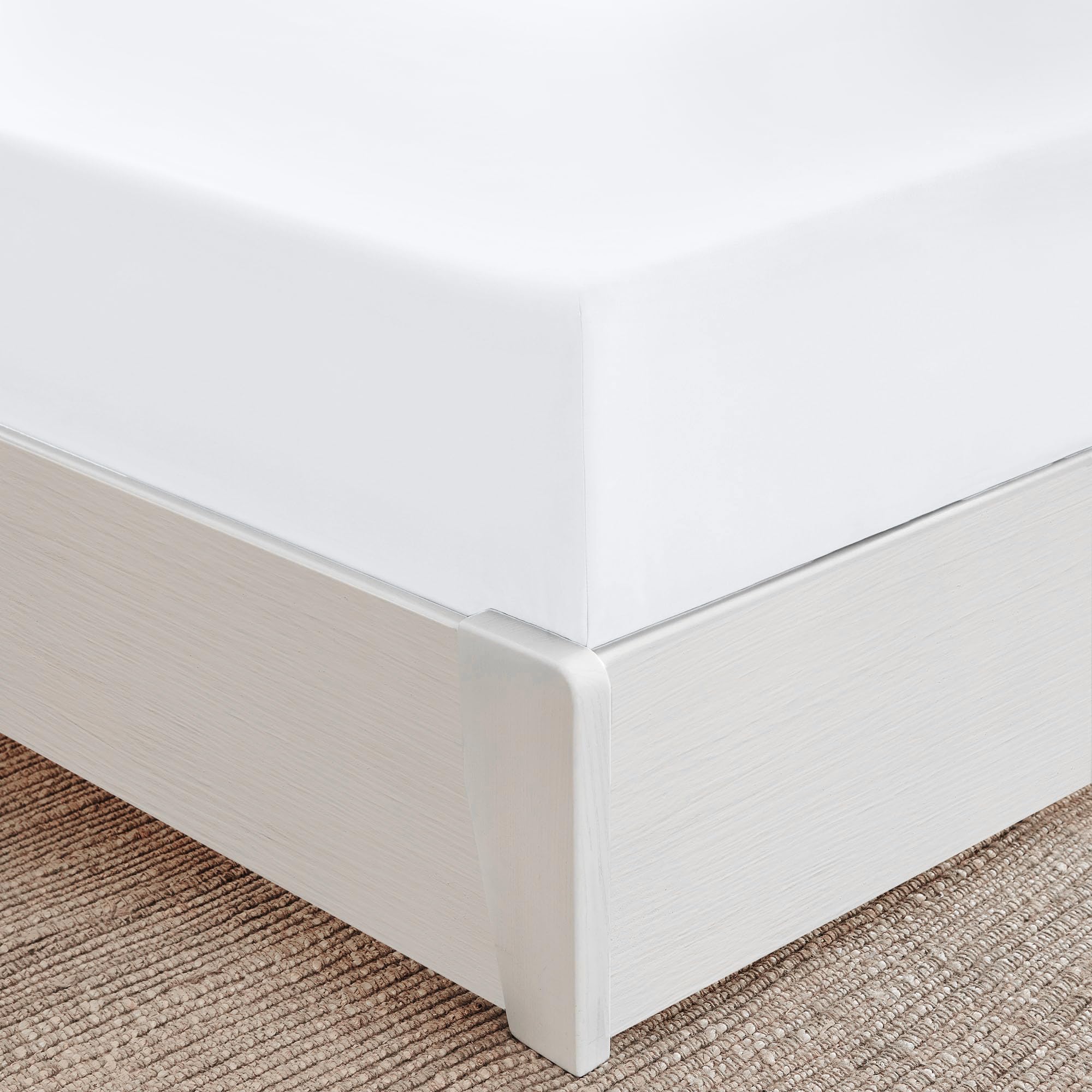 Mellanni Single Fitted Sheet - All Around Elastic Single Bed Sheets ...