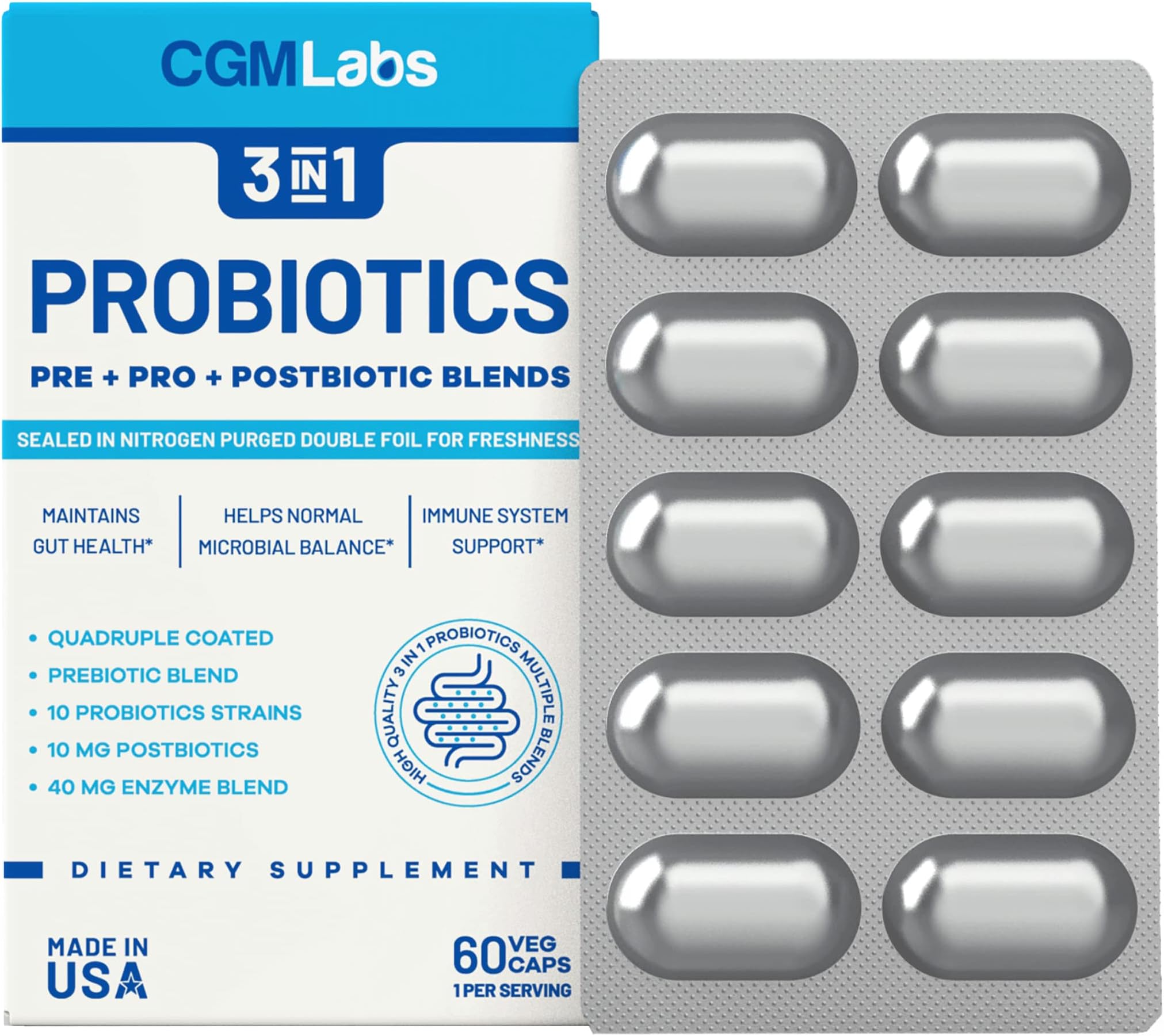 Amazon.com: Genuine Health Probiotics, 50 Billion CFU, Daily Care, 15 ...