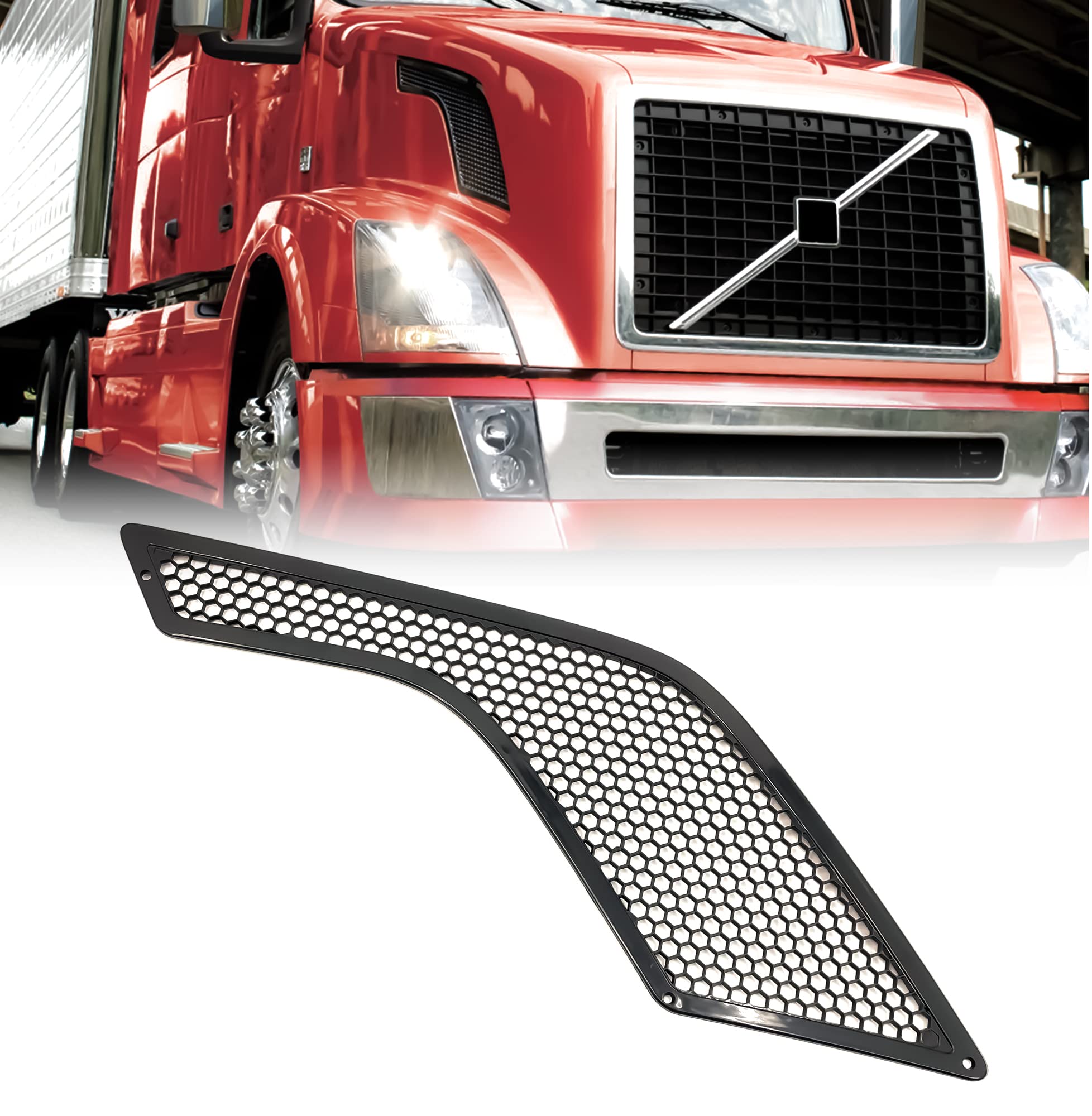 Snapklik.com : TORQUE Replacement Side Hood Air Intake Grill Grille For ...