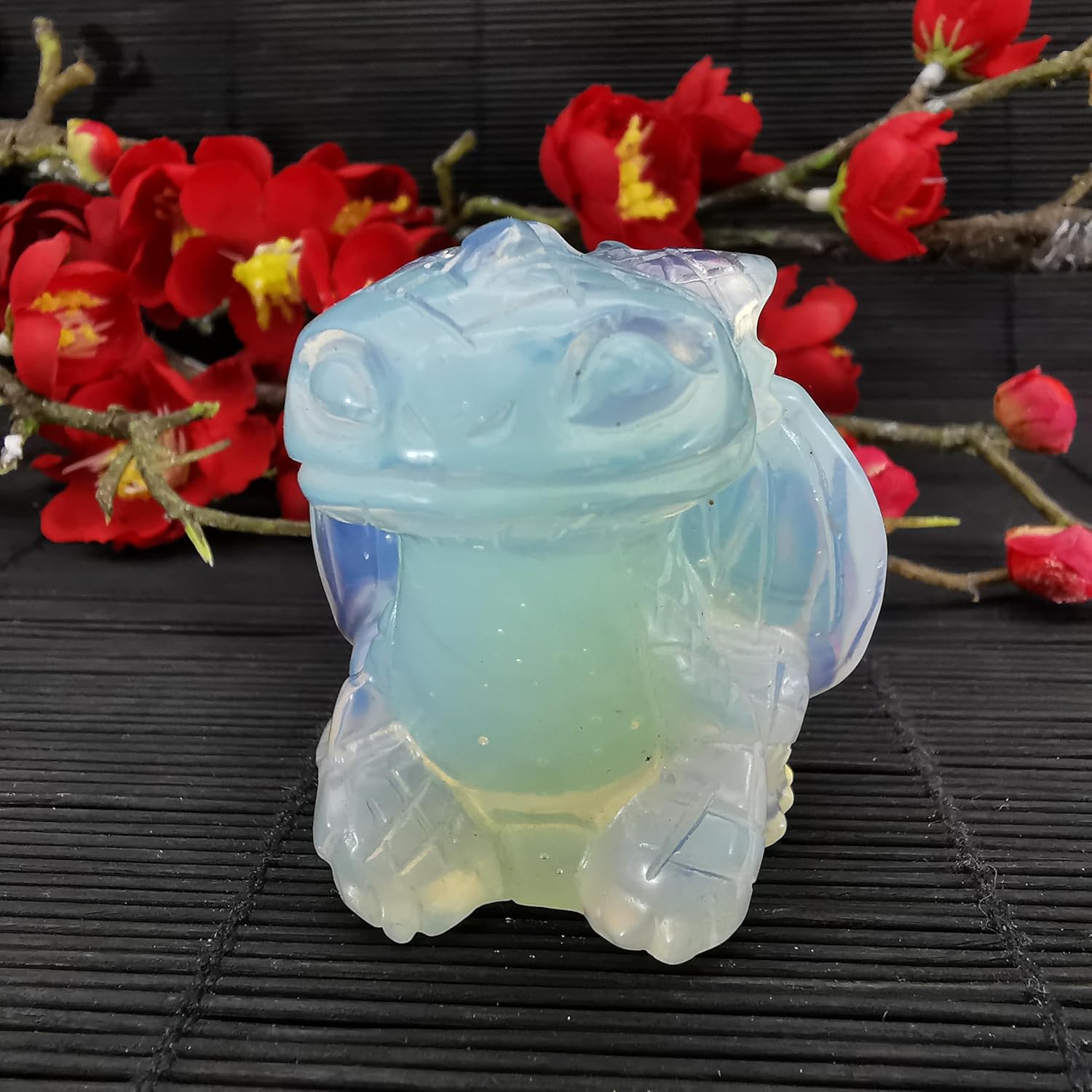 Amazon.com: NsmjodStone Crystals Skull Toothless Figurine Statue Animal ...