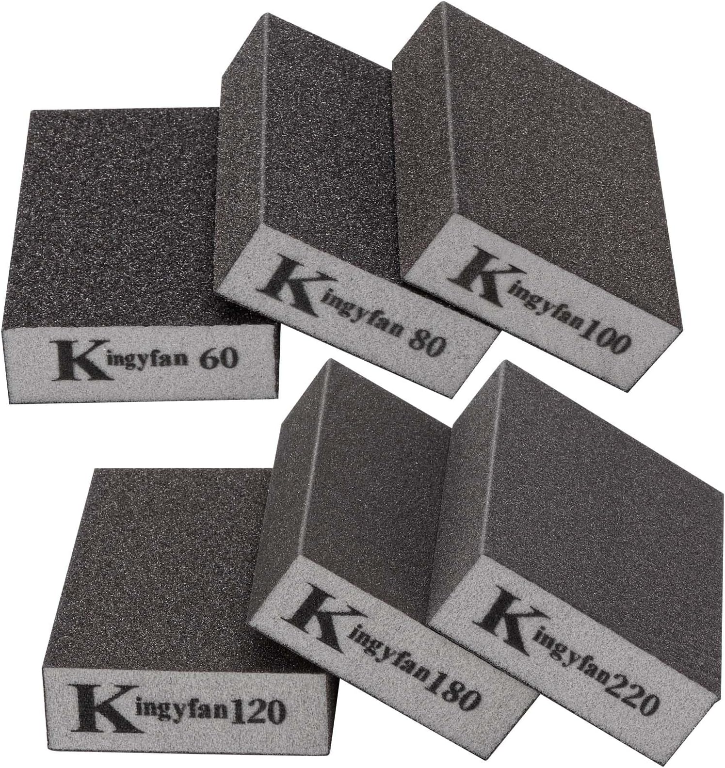 Onarway Sanding Blocks 6 Pack Wet and Dry Dual-use,Sanding Sponges ...