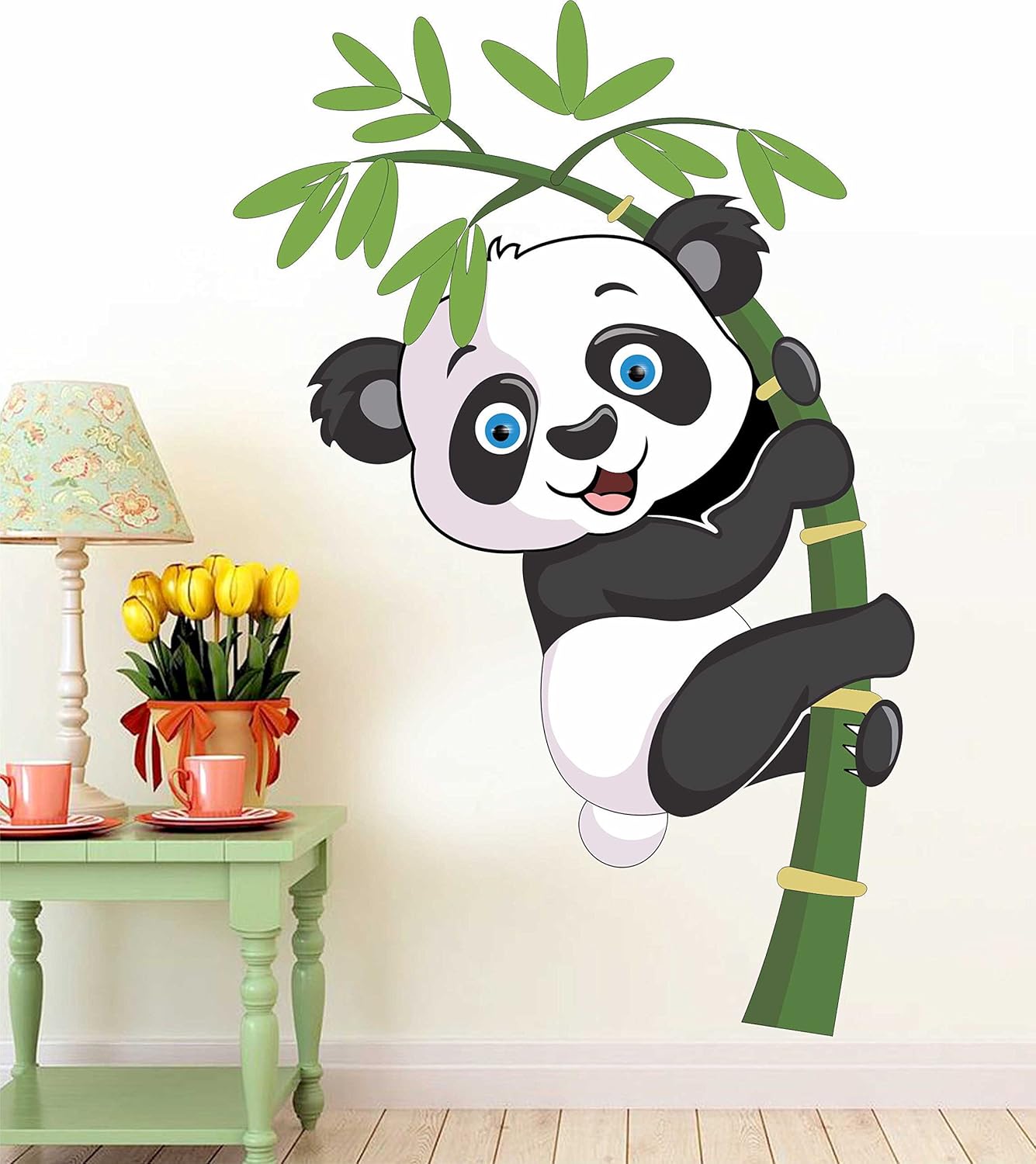 Buy Paper Plane Design 'Baby Panda Removable Decor Mural Kids' Wall ...