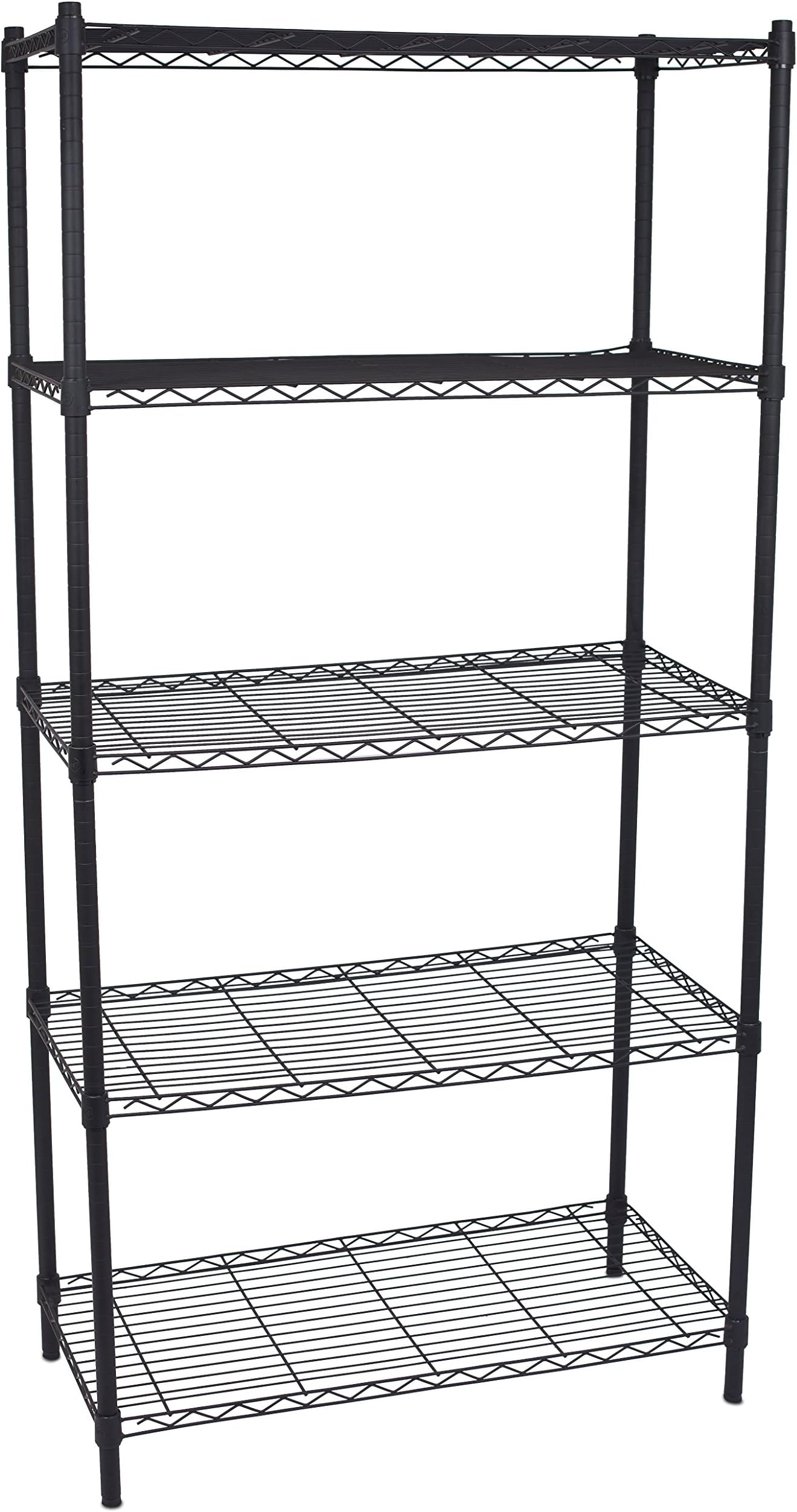 Amazon.com: Hyper Tough 16"D x 48"W x 72"H 5 Shelf Heavy Duty Wire ...