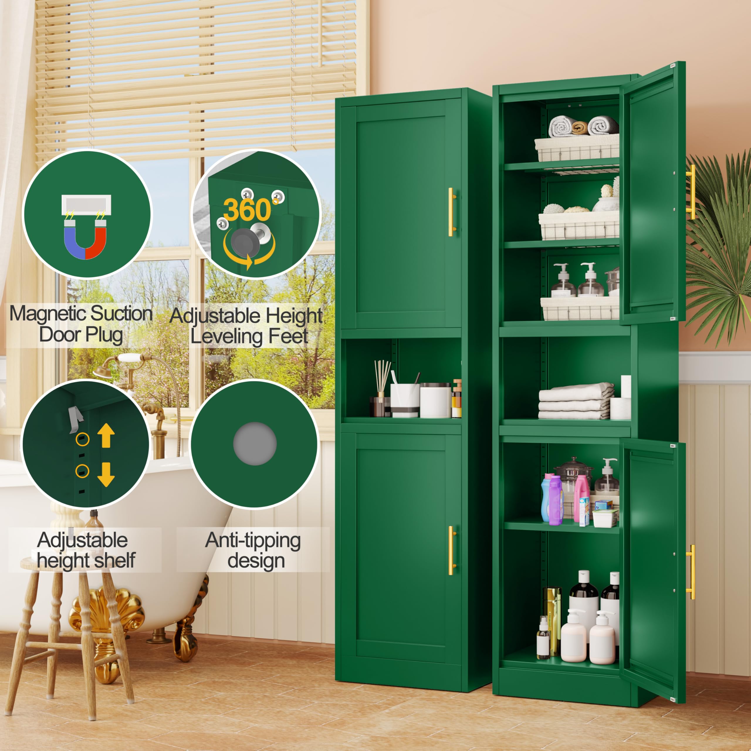 6 Ft Storage Cabinet Seville Classics Ultra Heavy Duty Granite Storage