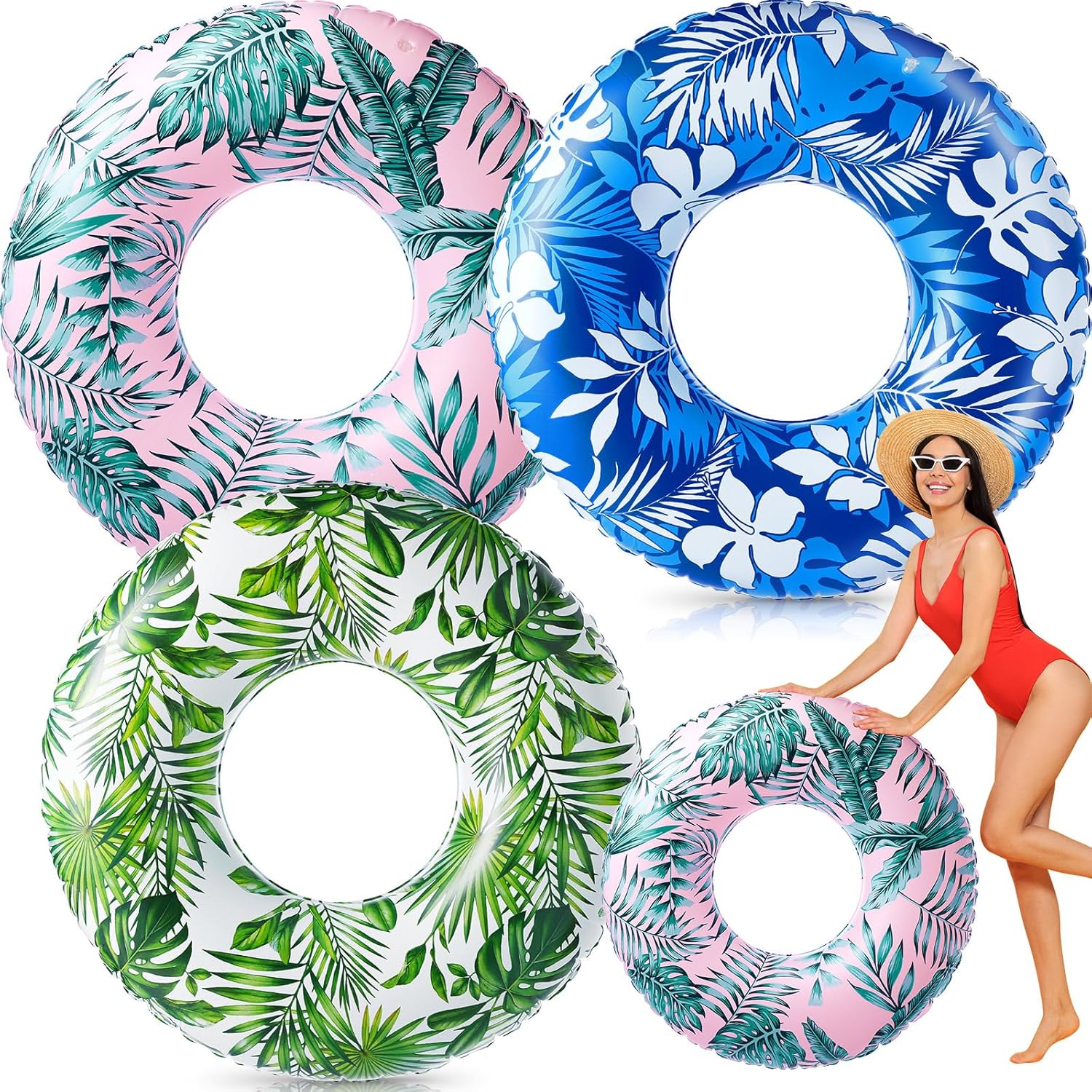 Amazon.com: Simgoing 3 Pcs Large Pool Floats for Adult 47.24 Inches ...