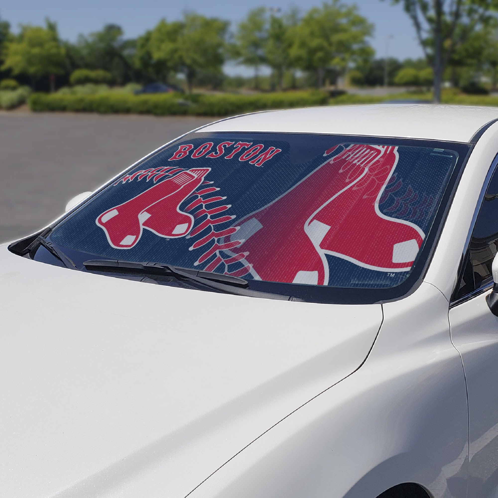 Snapklik.com : FANMATS 60032 MLB Boston Red Sox Windshield Sun Auto Shade