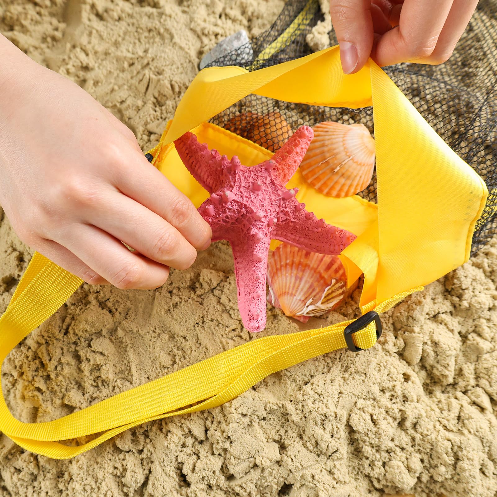 FUTUREPLUSX 9PCS Collapsible Beach Bucket Set, Colorful Sand Bucket and ...