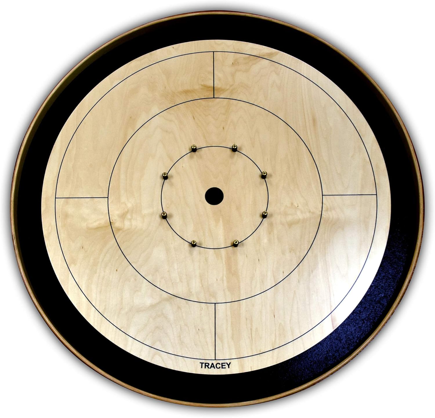 Amazon.com: The Tracey Black Board - Tournament Style Crokinole Board ...