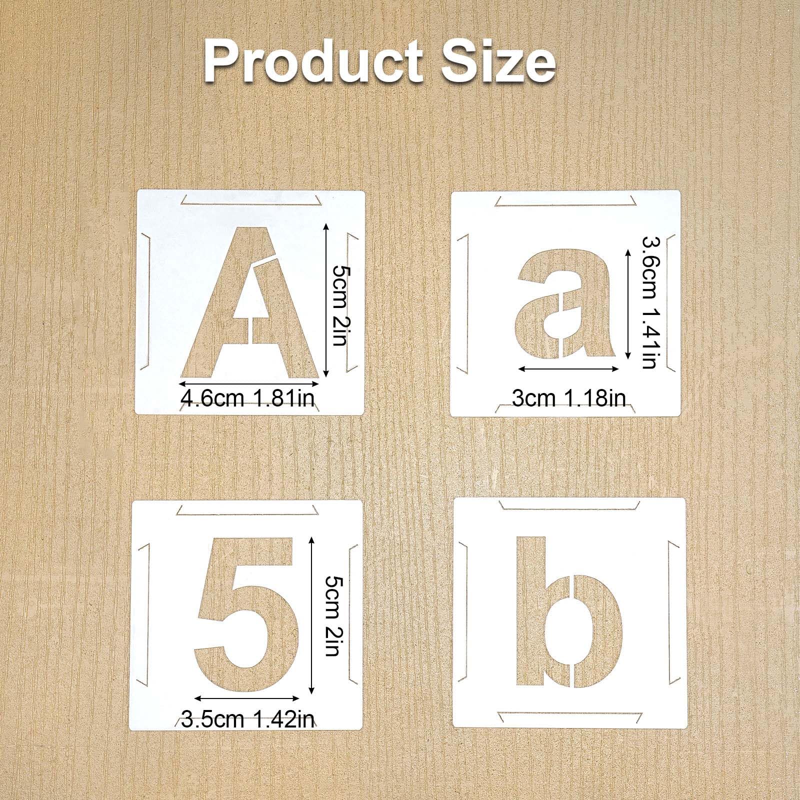 Frye Harness 12r Women's 3 Inch Letter Stencils Kit - 42 Pc Reusable ...
