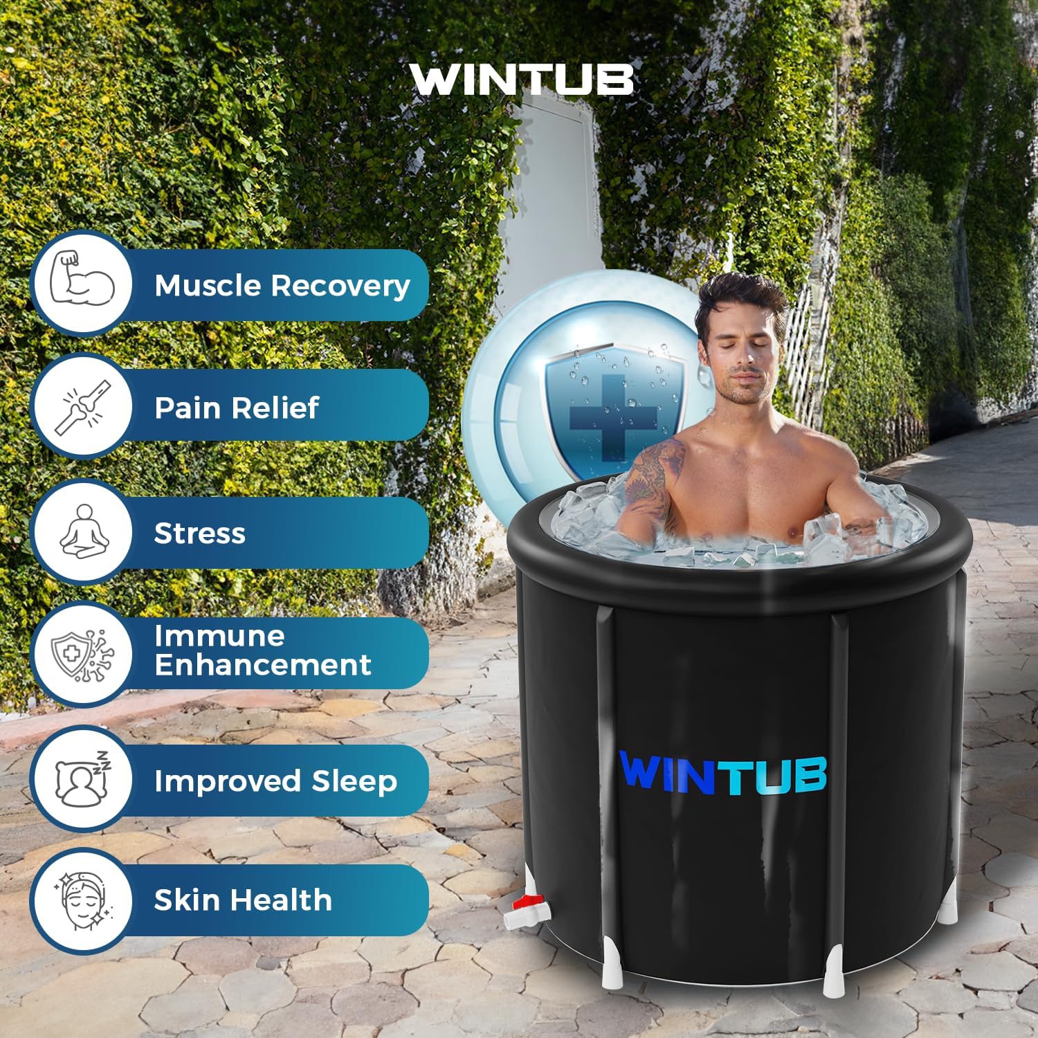 WINTUB Cold Plunge Tub for Athlete Recovery, Elevate Your Performance ...