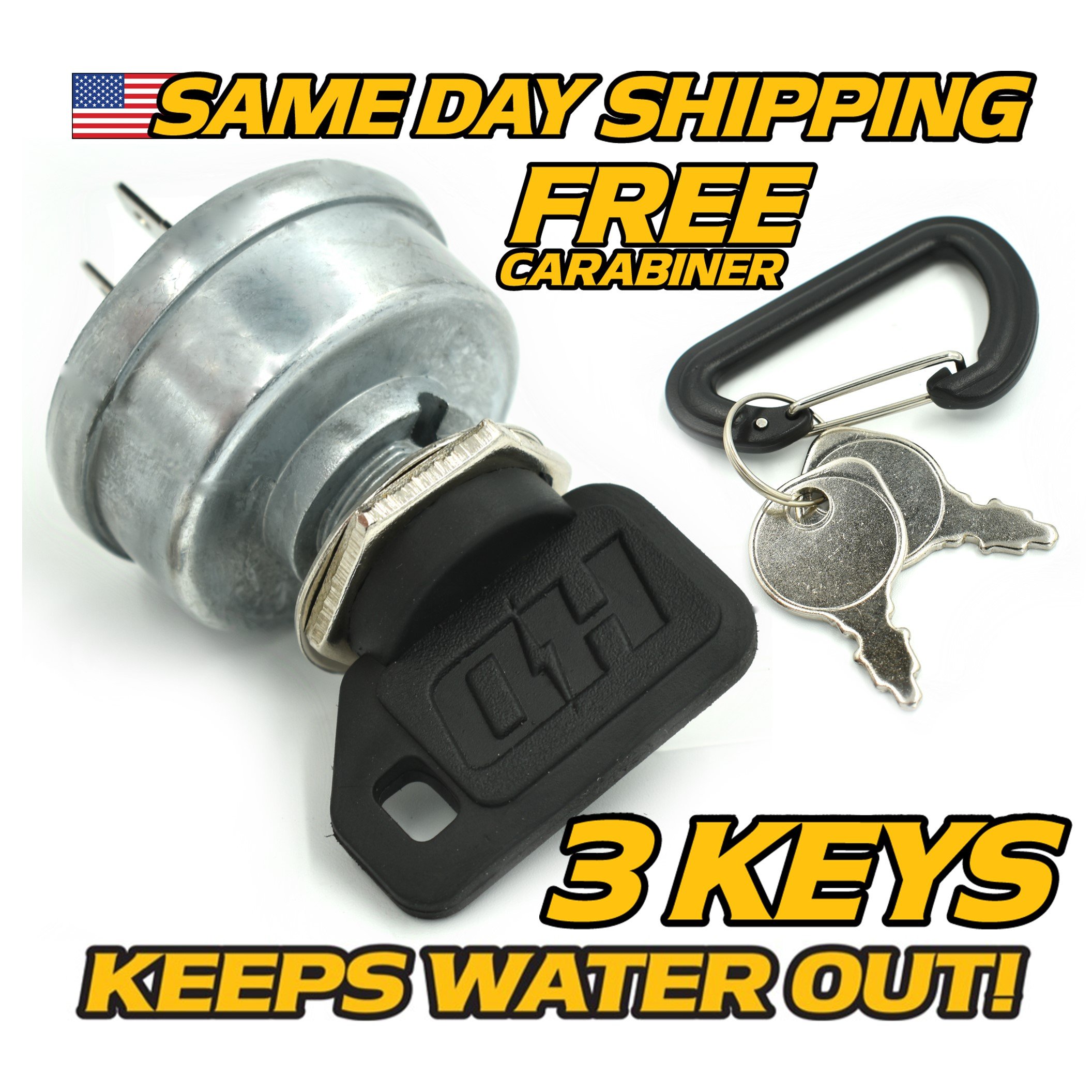 Buy HD Switch Starter Ignition Key Switch Replaces 045898 Hustler Big ...
