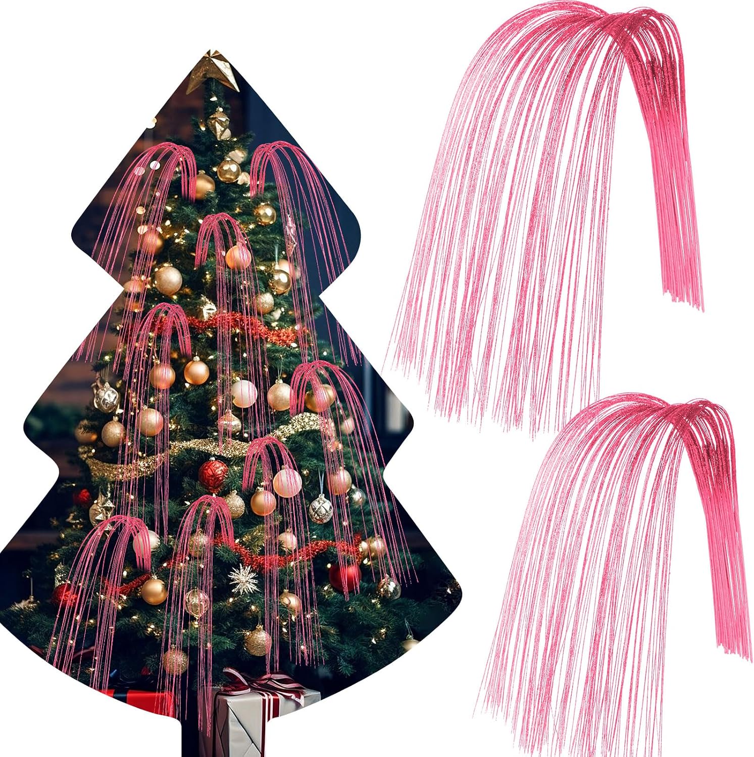Amazon.com: 30 Pcs Long Glitter Firework Spray Picks 35.5 Inch Soft ...