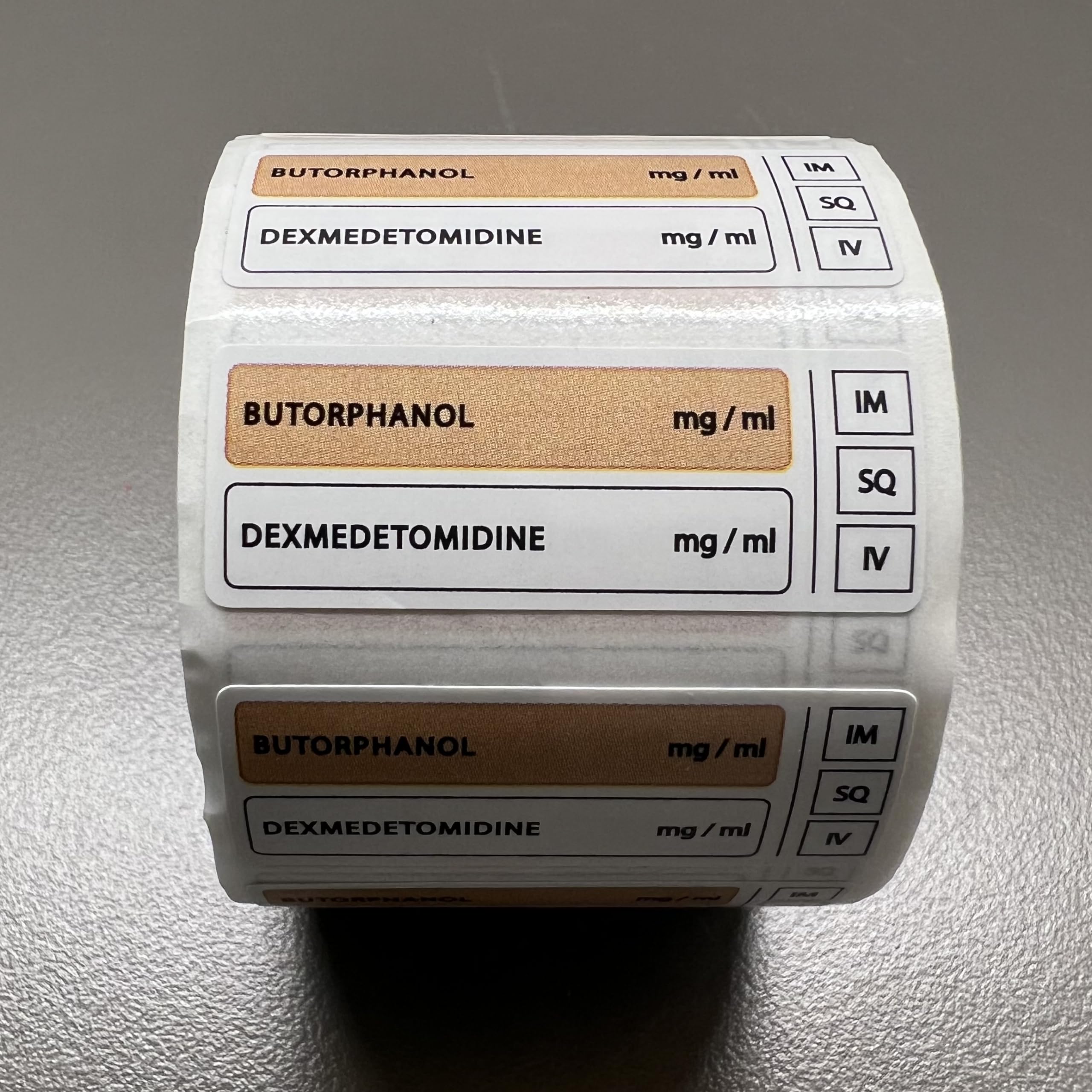 Amazon.com: Drug Syringe Labels (BUTORPHANOL/DEXMEDETOMIDINE ...
