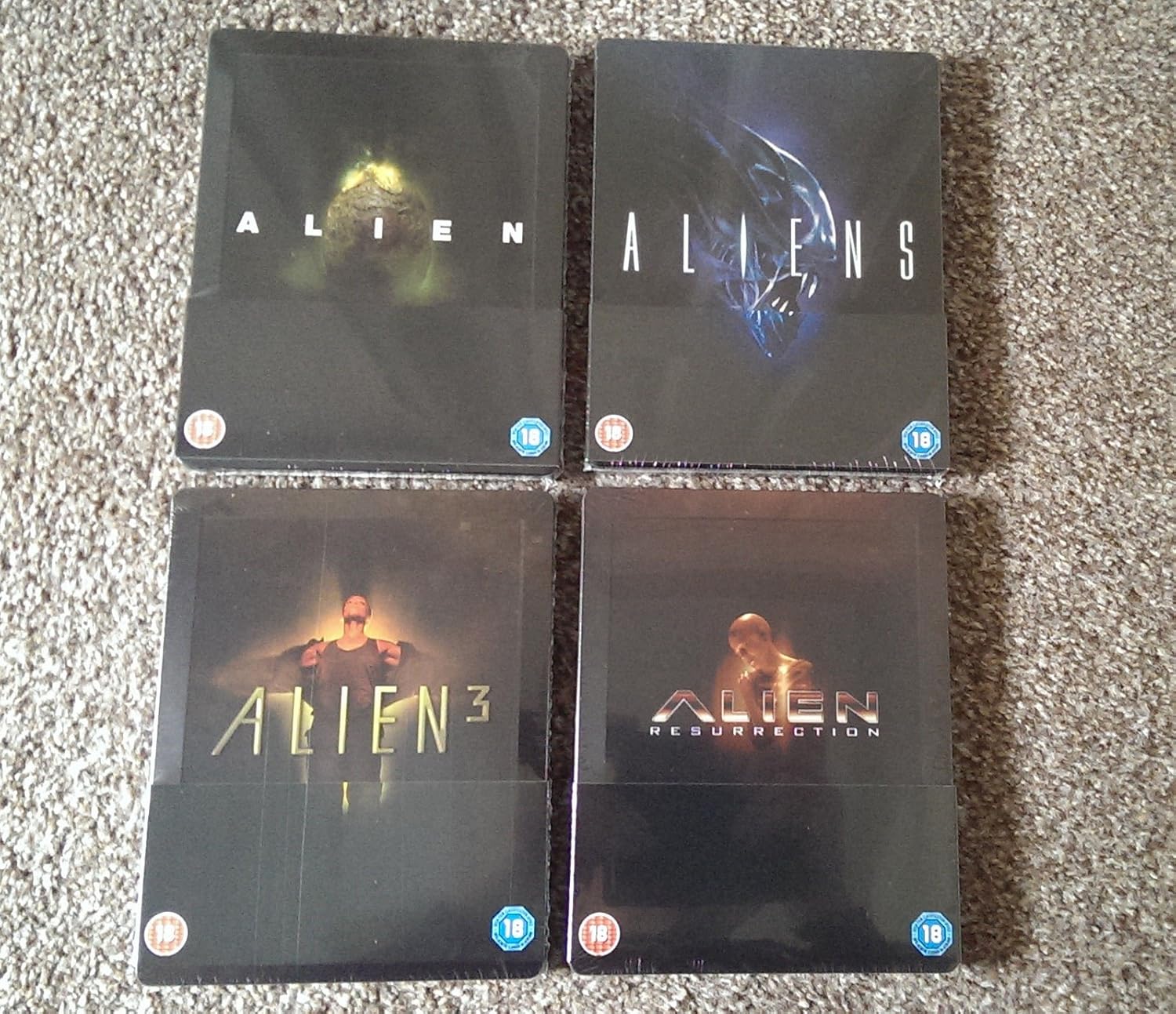 Amazon.com: Alien Aliens Complete Series Bluray 4 Steelbook Collection ...