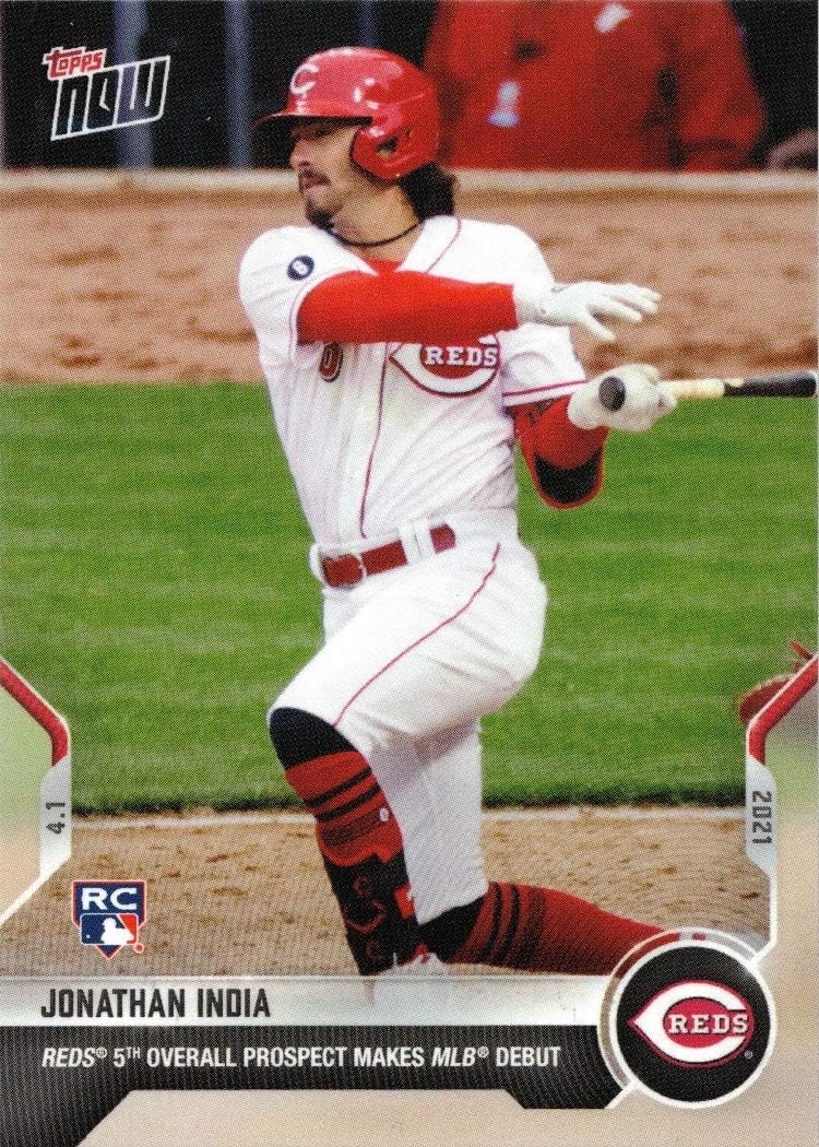 Amazon.com: 2021 Topps Now Baseball #8 Jonathan India Rookie Card Reds ...