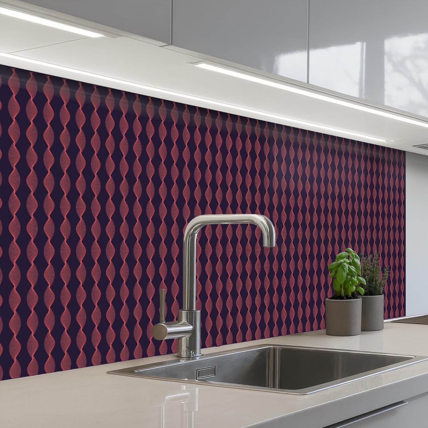KitchenYeah© Splashback for kitchen 24"x39" / 60x100 cm self-adhesive ...