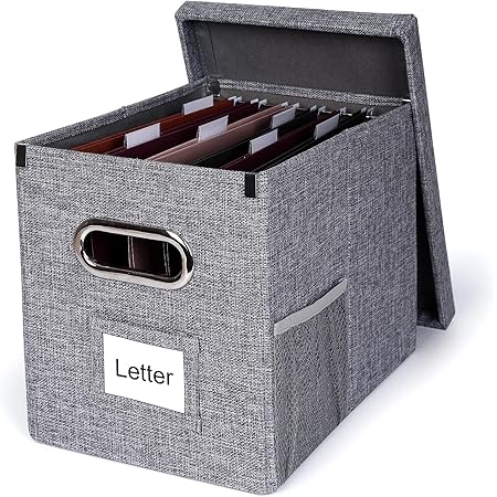 Amazon.com: UL Source File Box Desktop File Organizer Box for Letter ...