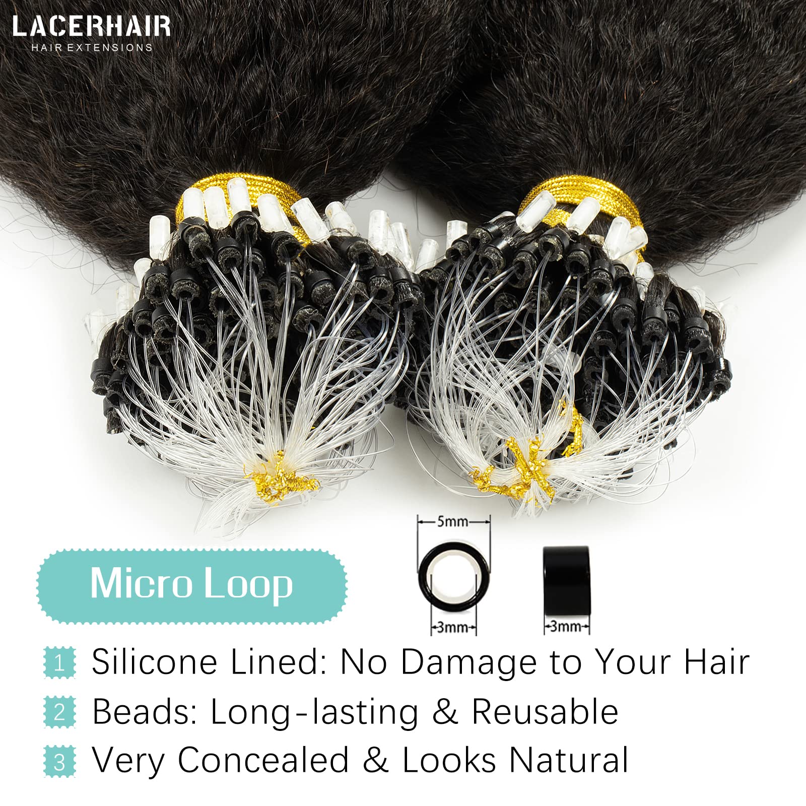 Snapklik.com : hair Microlink Hair Extensions Real Human Hair Yaki ...