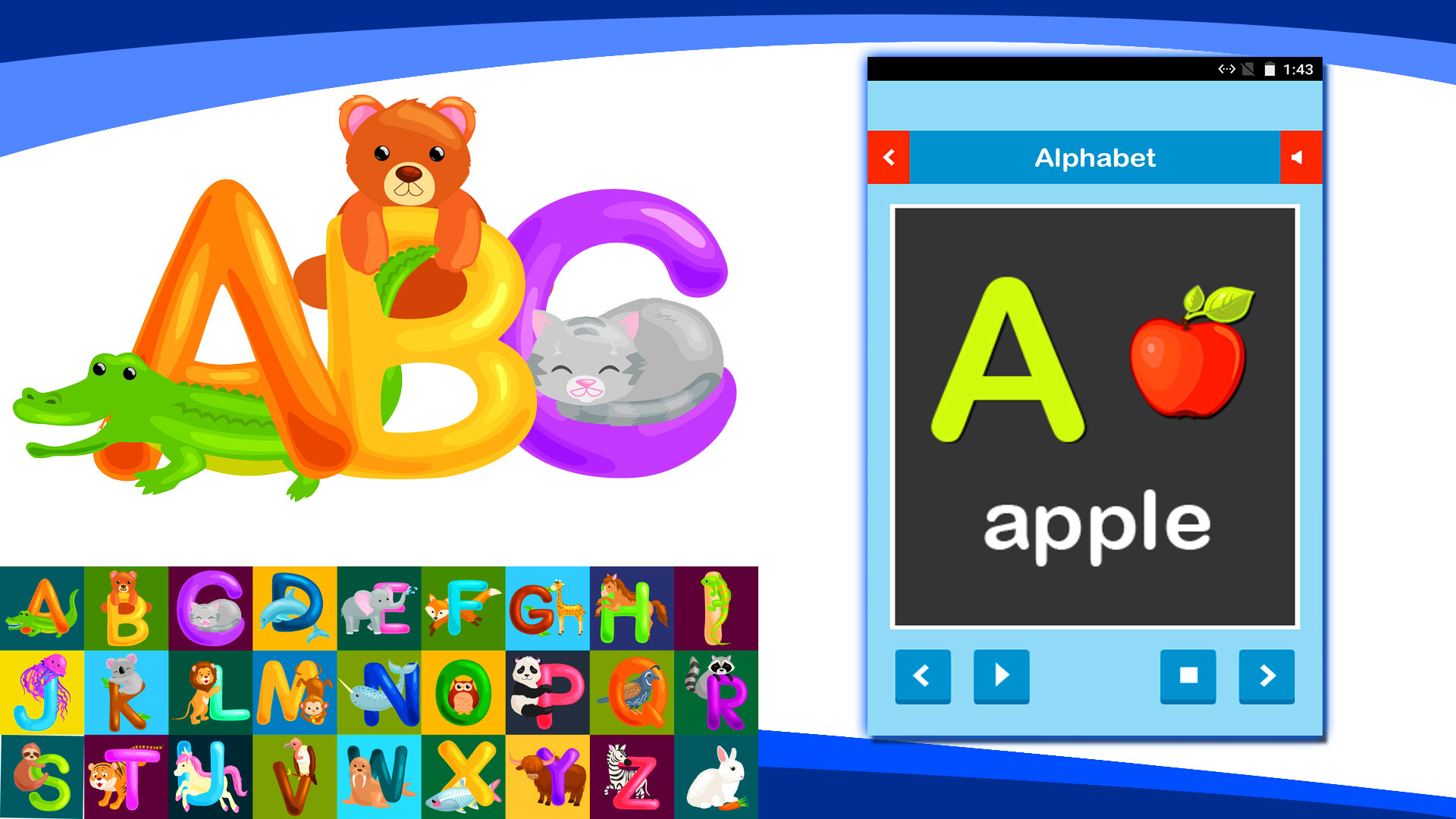 ABC Alphabet: Alphabet letters:Amazon.com:Appstore for Android