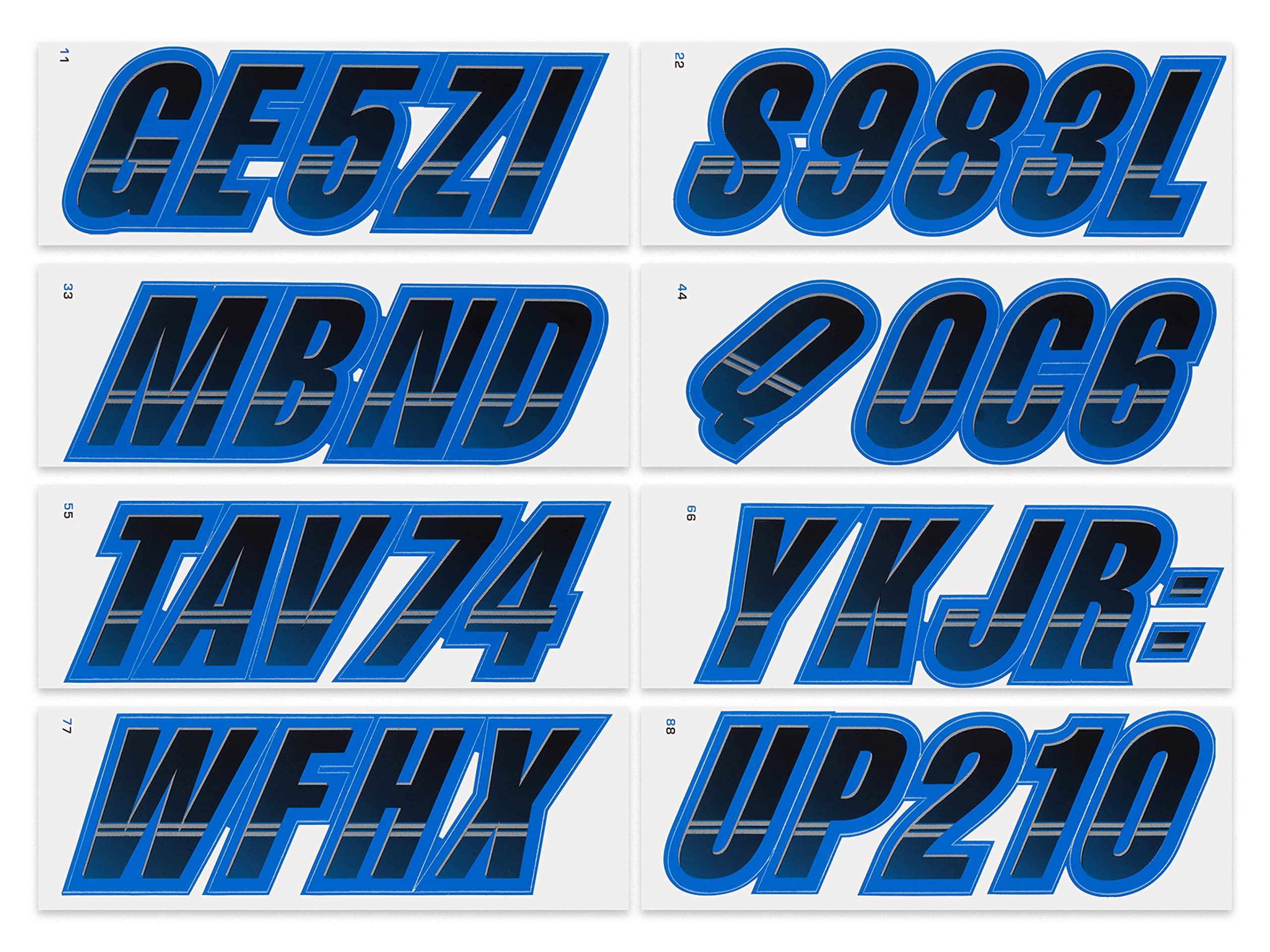 Snapklik.com : STIFFIE Techtron Black/Octane Blue 3" Boat & PWC ...