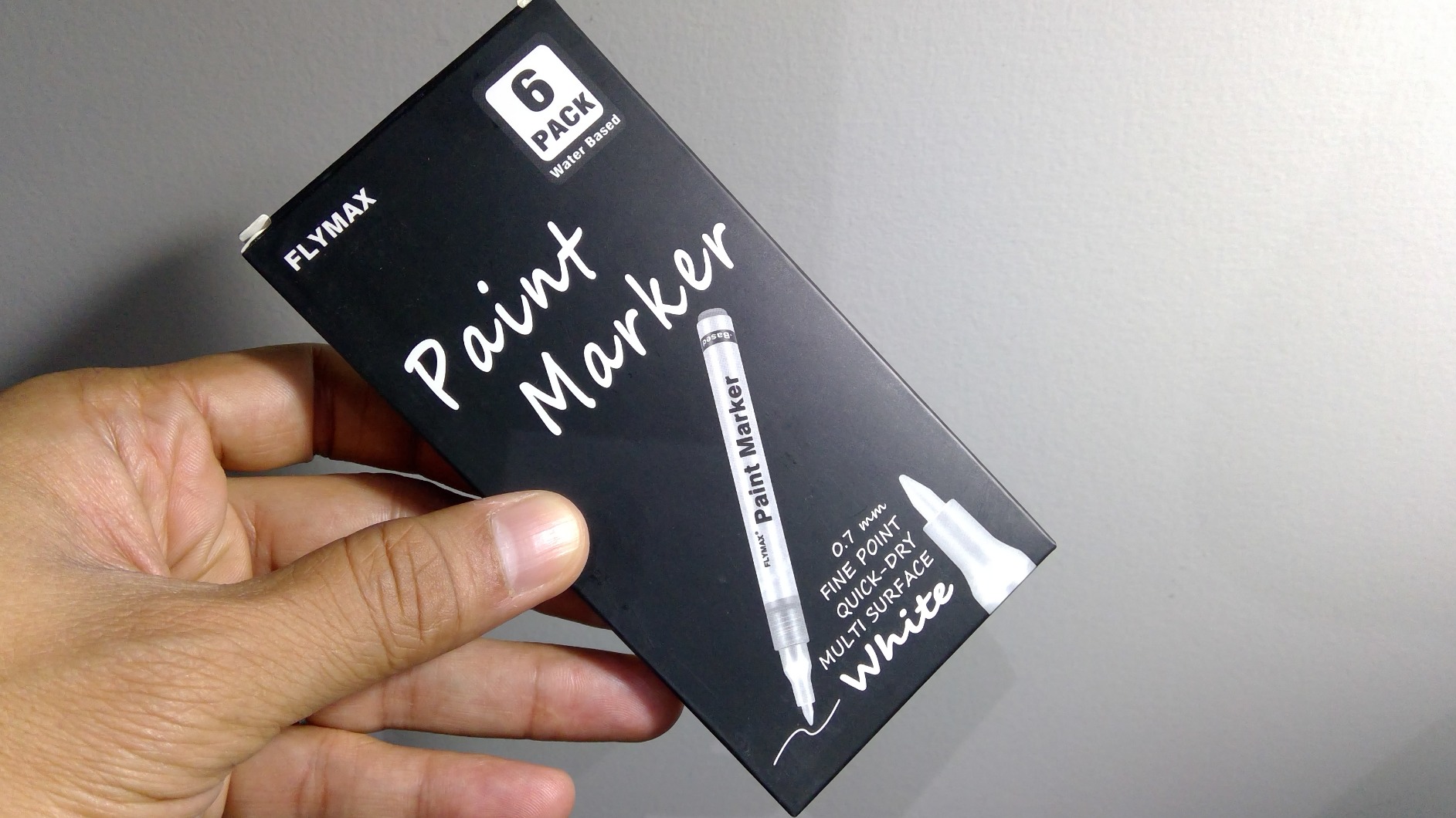 White Marker, 6 Pack 0.7mm Acrylic White Permanent Marker White Paint ...