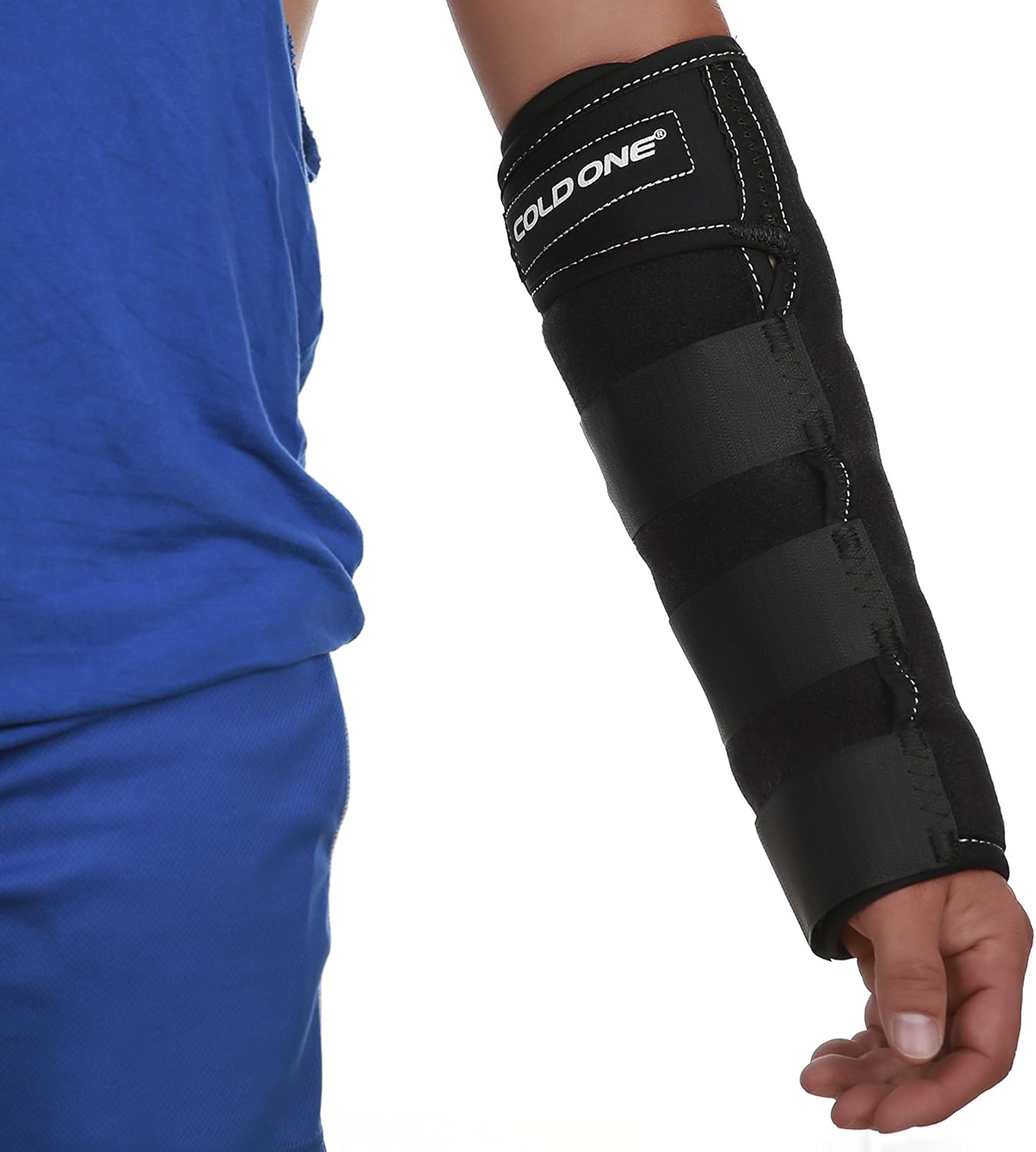 Amazon.com: Forearm Ice Pack Soft Brace + Compression Wrap. Medium ...