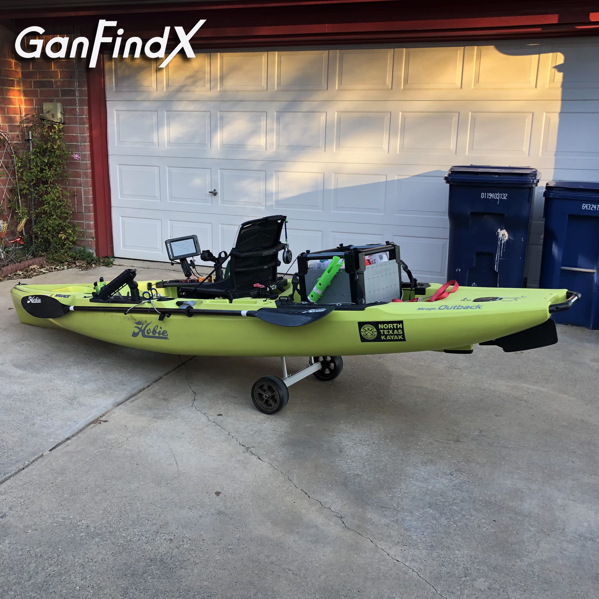 Snapklik.com : Universal 220 Lbs Kayak Cart Dolly For Sit On Top Kayaks ...