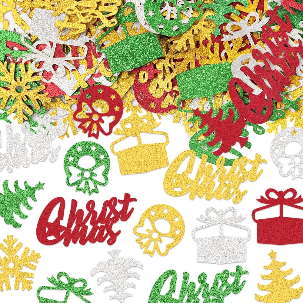 Amazon.com: Hying 200 PCS Christmas Confetti Decorations for Table ...