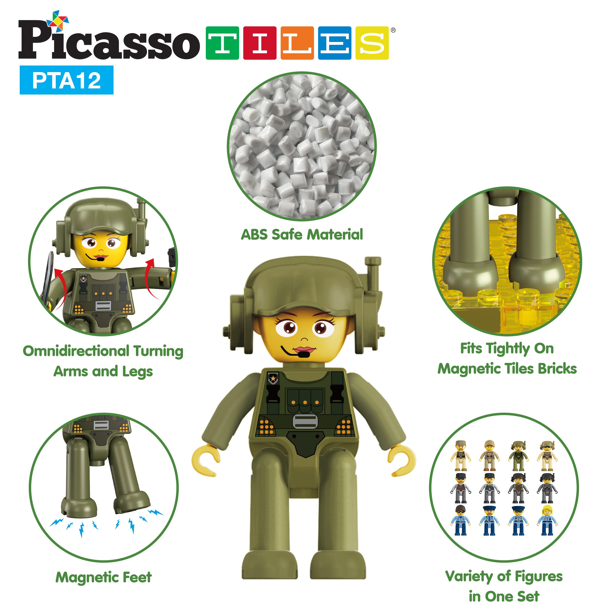 Snapklik.com : Picasso Toys Magnetic Action Figures Character Law ...