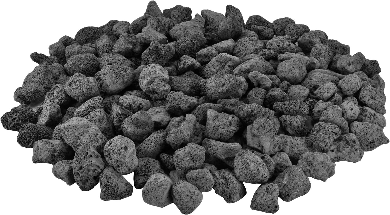 Amazon.com: Mr. Fireglass 10 Pounds Lava Rocks Black Natural Stone ...
