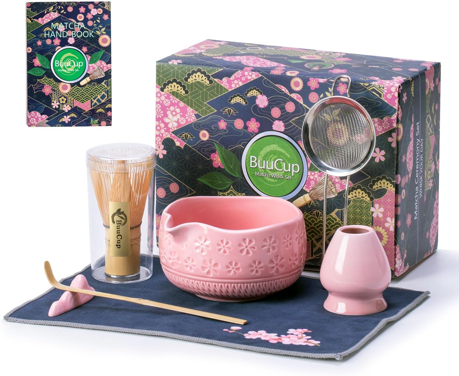 Amazon.com: 7Pcs Japanese Matcha Tea Set, Matcha Kit with Matcha Bowl ...