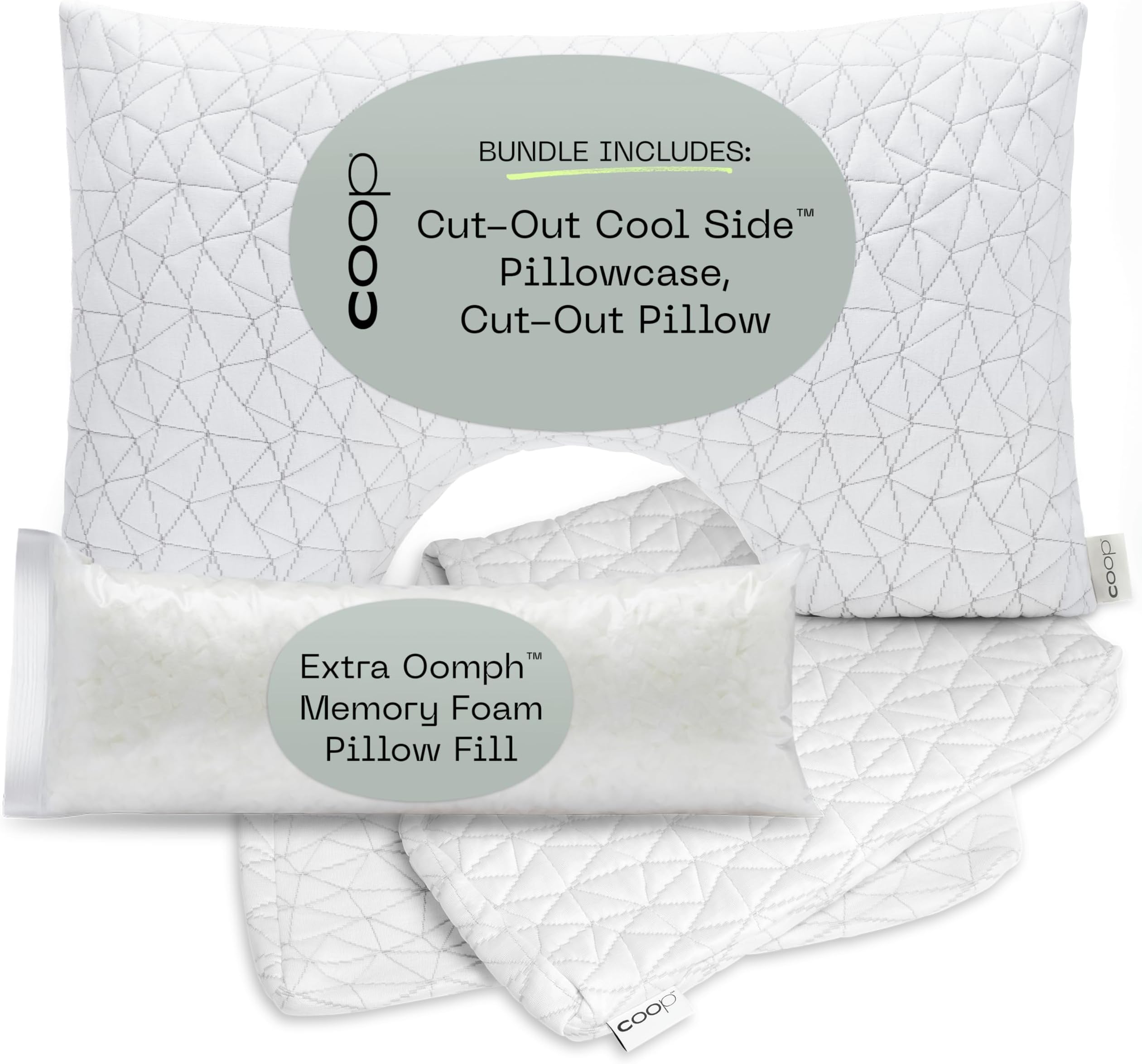 Amazon.com: Coop Cool Side Cut-Out Pillow Cover and Original Cut-Out ...