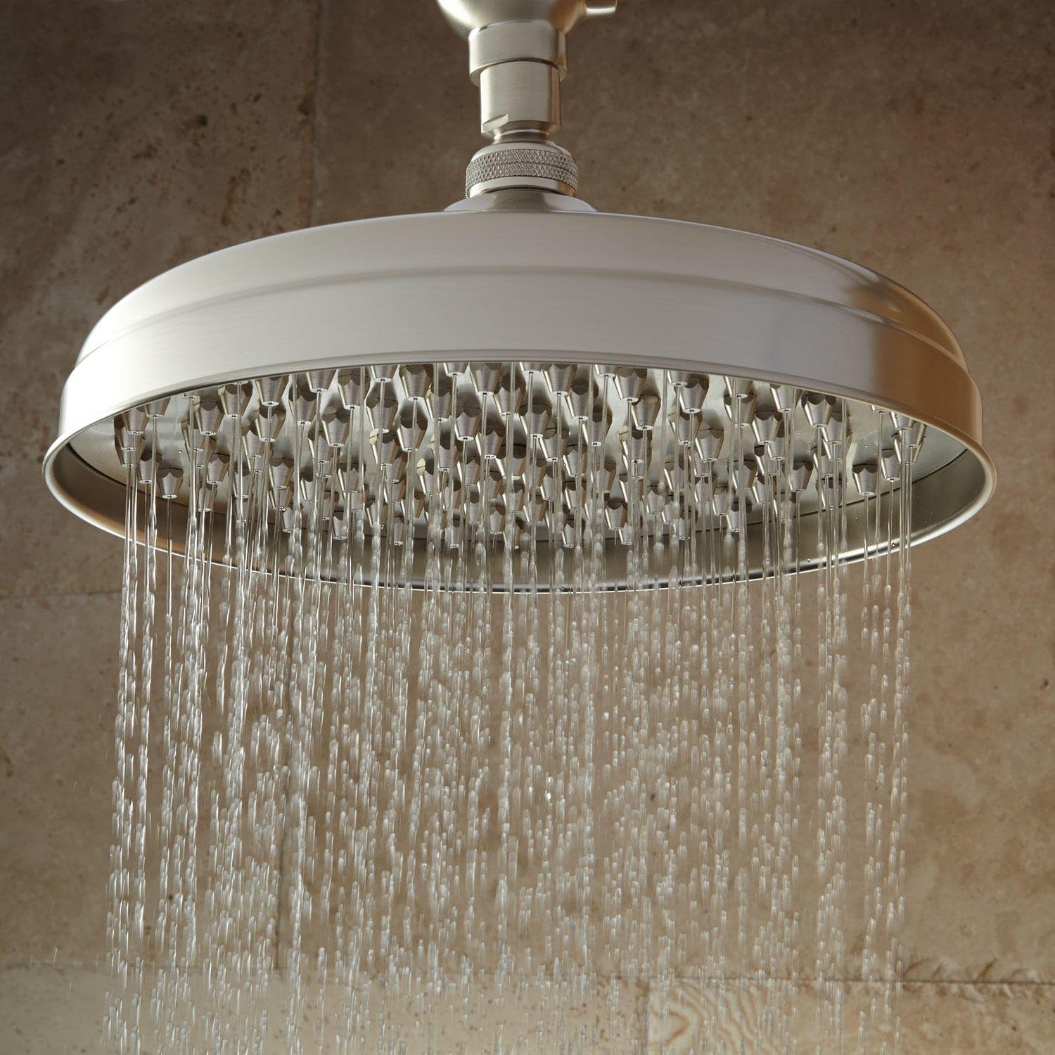 Signature Hardware 347481 16" Beveled Square Single Function Rain ...