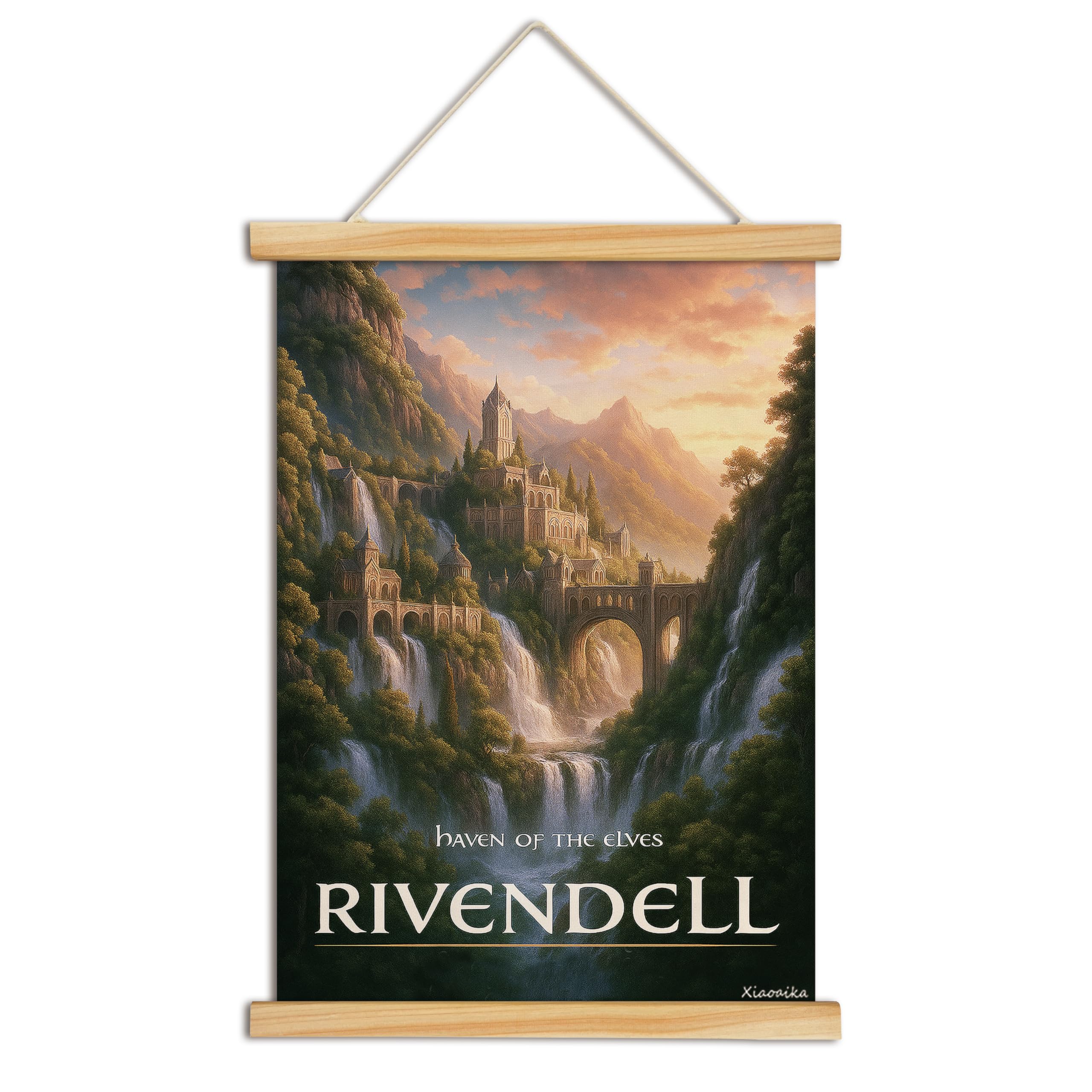 Snapklik.com : XIAOAIKA Middle Earth Elven Valley Fantasy Wall Art ...