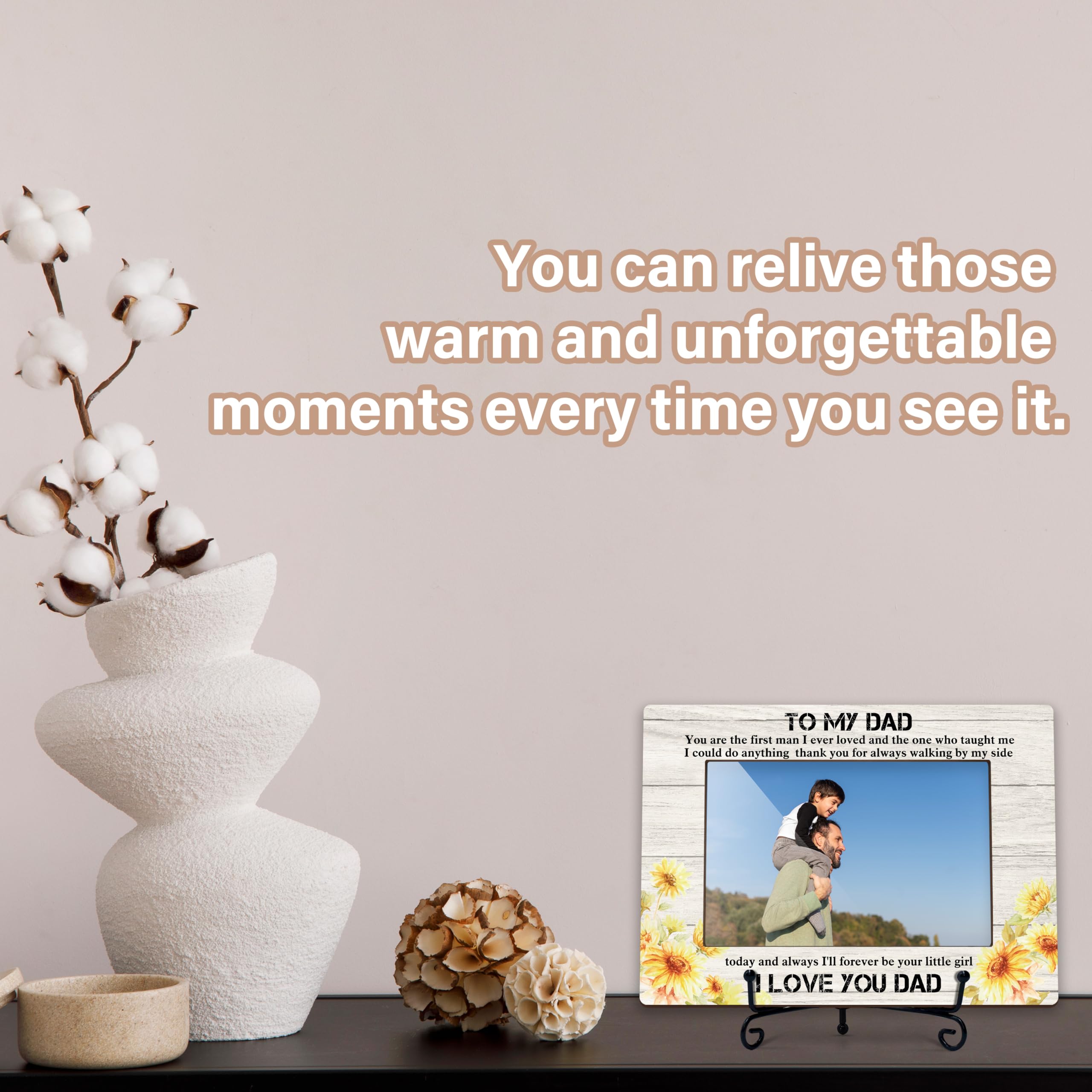 Snapklik.com : Dad And Me Picture Frame, Happy Fathers Day Decorations ...