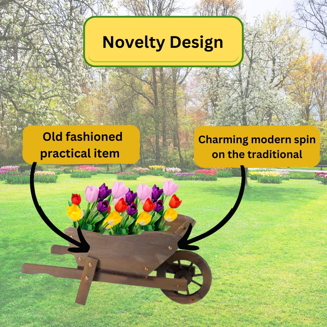 Old Fashioned Wheelbarrow Plans Creative Design 16.5" White And Black