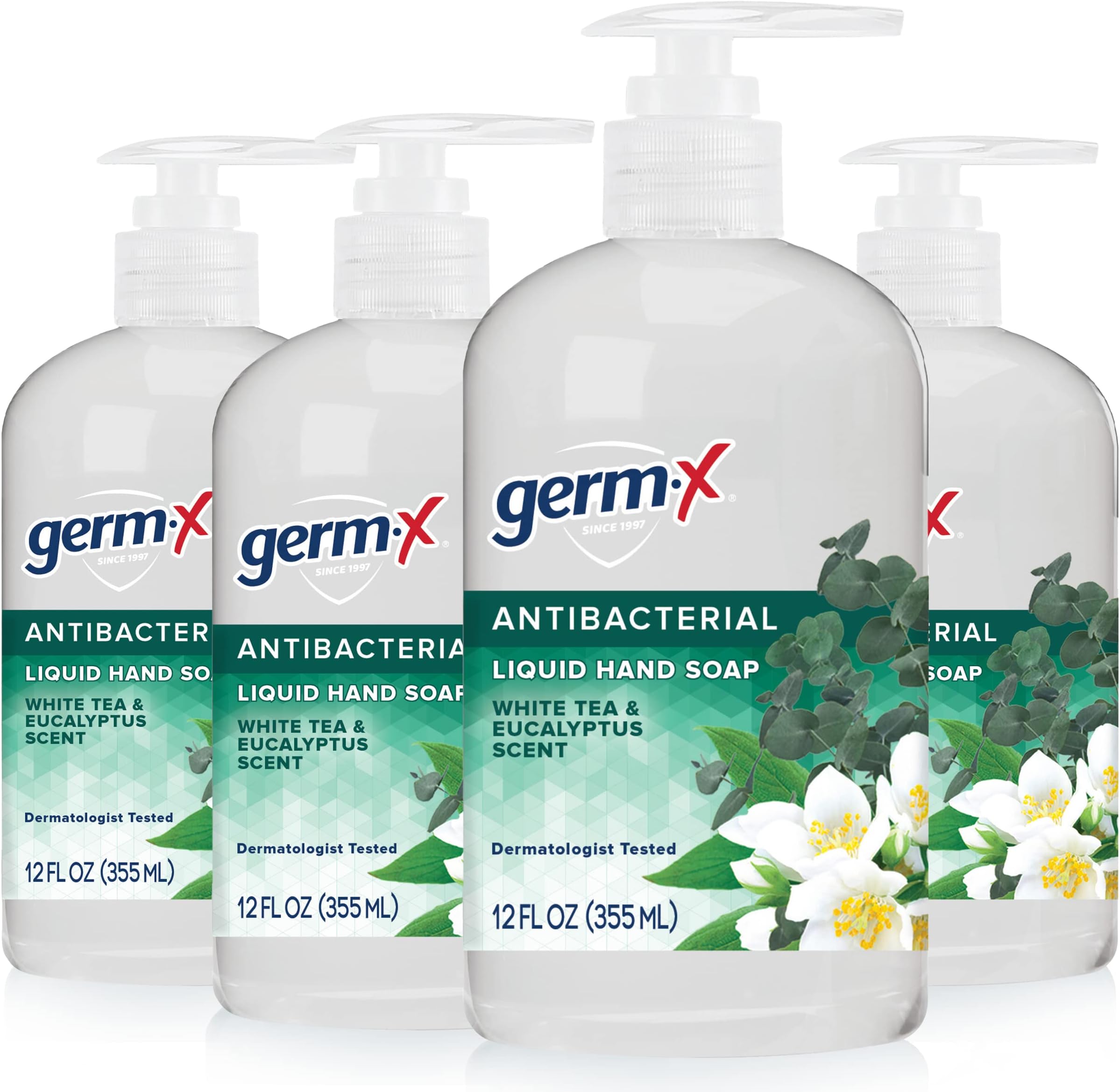 Amazon.com : Germ-X Antibacterial Hand Soap, Moisturizing Liquid Hand Wash for Kitchen or ...