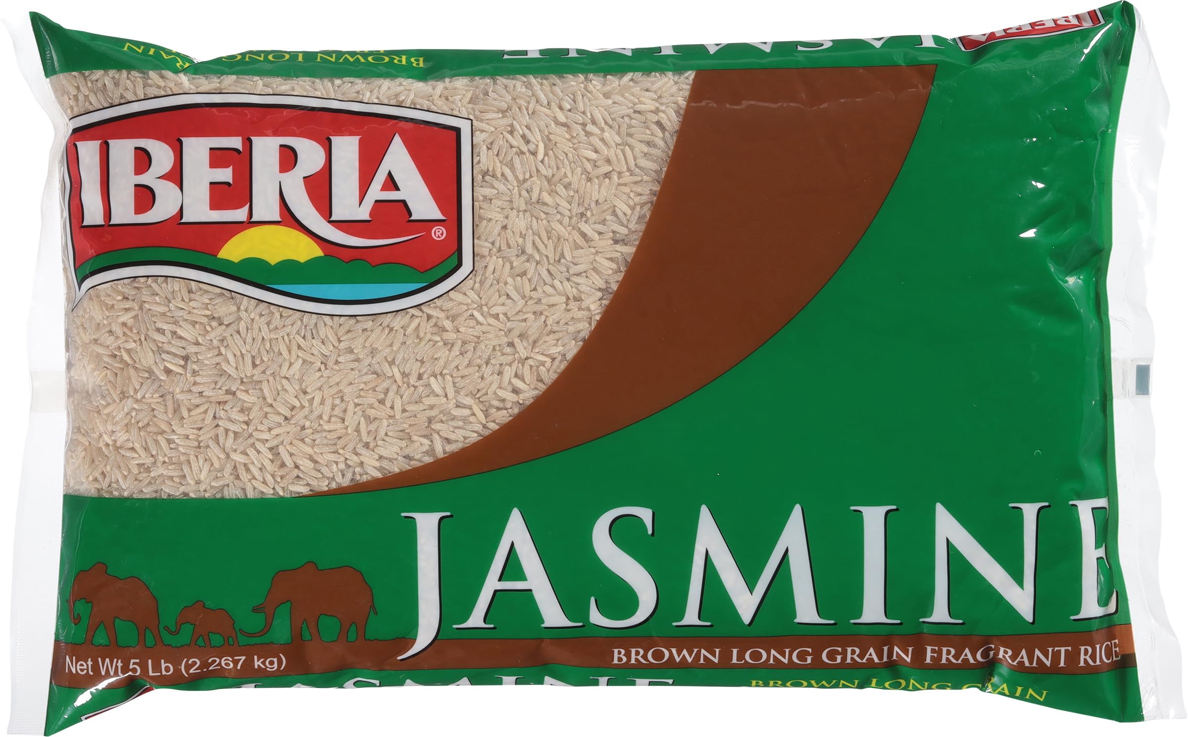 Amazon.com : Iberia Brown Jasmine Rice, 5 Lbs. : Everything Else