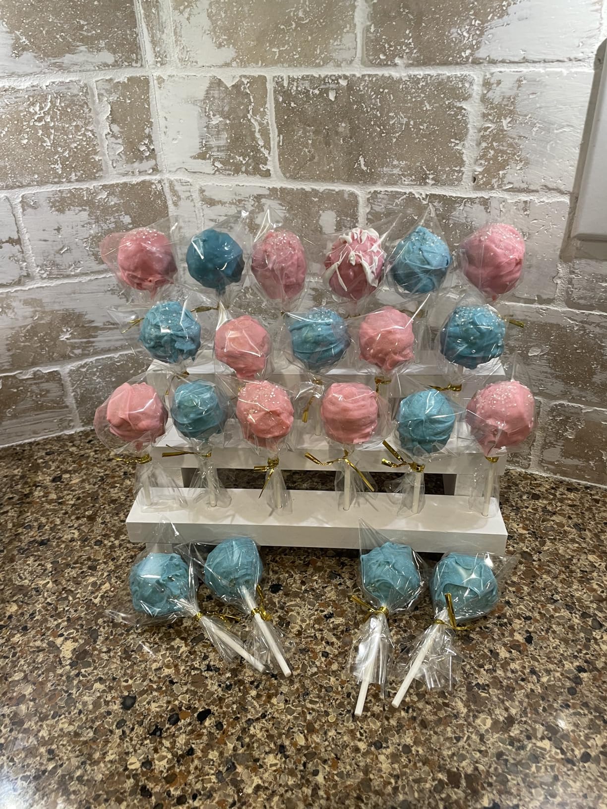 Amazon.com: Nangopop Cake Pop Stand Display Riser - 3 Tier Wood ...