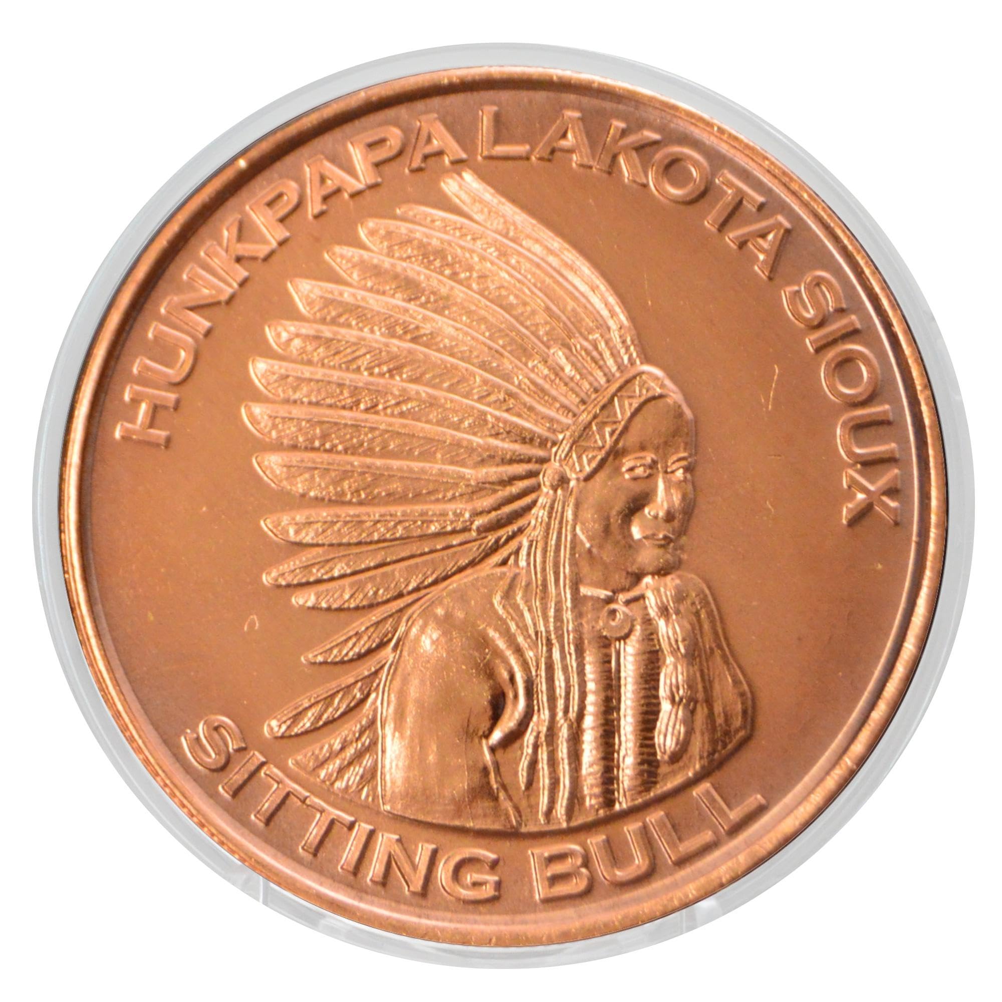Amazon.com: Hunkpapa Lakota Sioux Sitting Bull 1 oz Pure .999 Copper ...