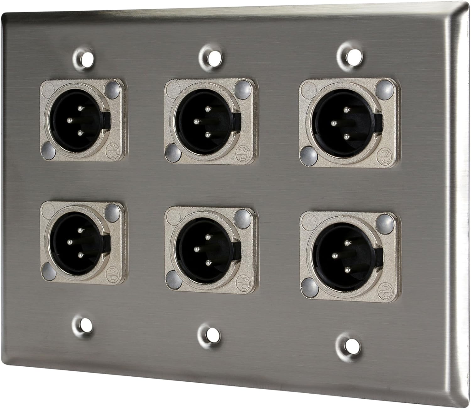Amazon.com: Pro Co WP3004 (6) XLR Male Wallplate Triple Gang : Electronics