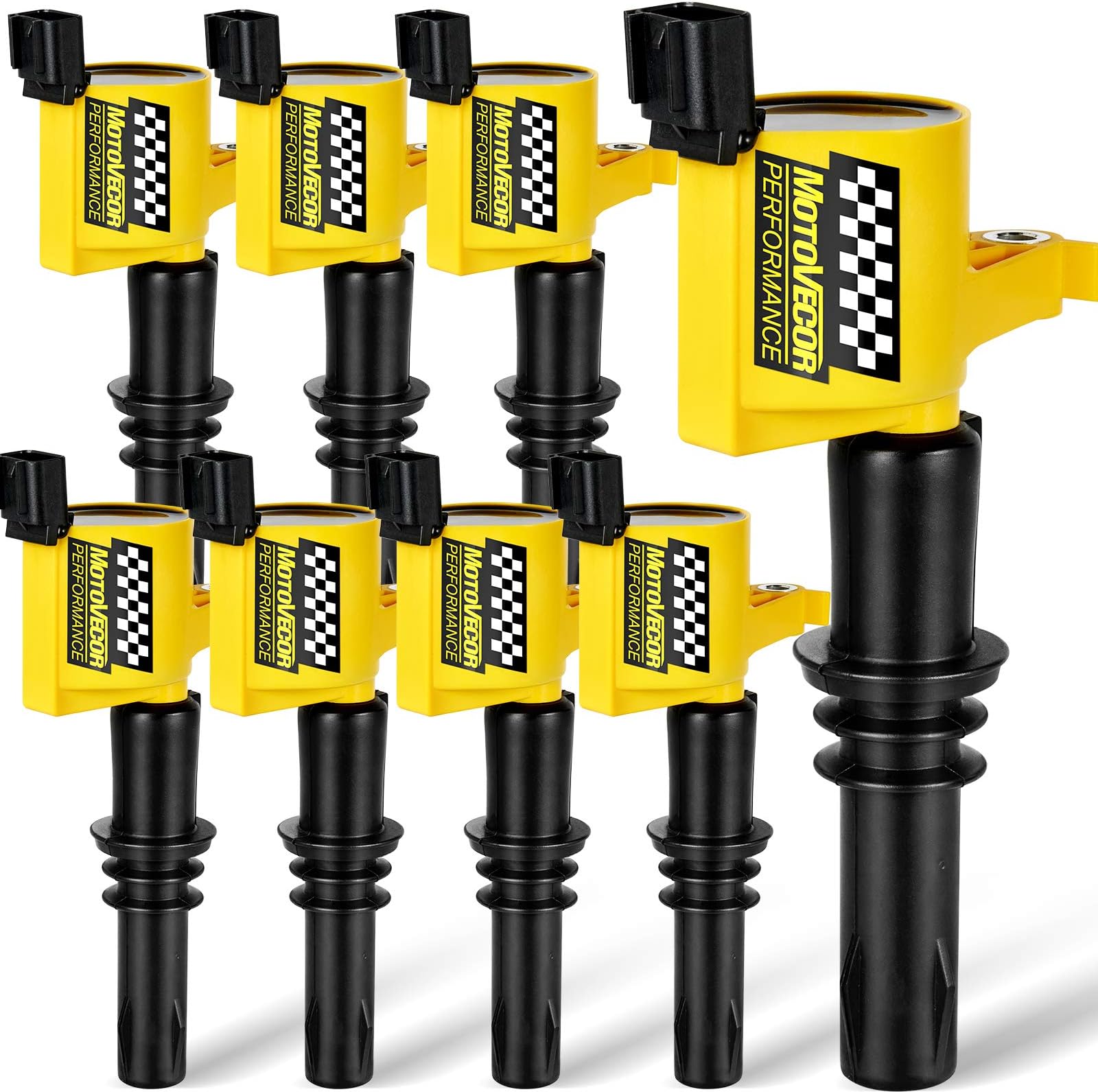 Motovecor Ignition Coil Pack Set for Ford- DG511 Straight Boot 15% More ...