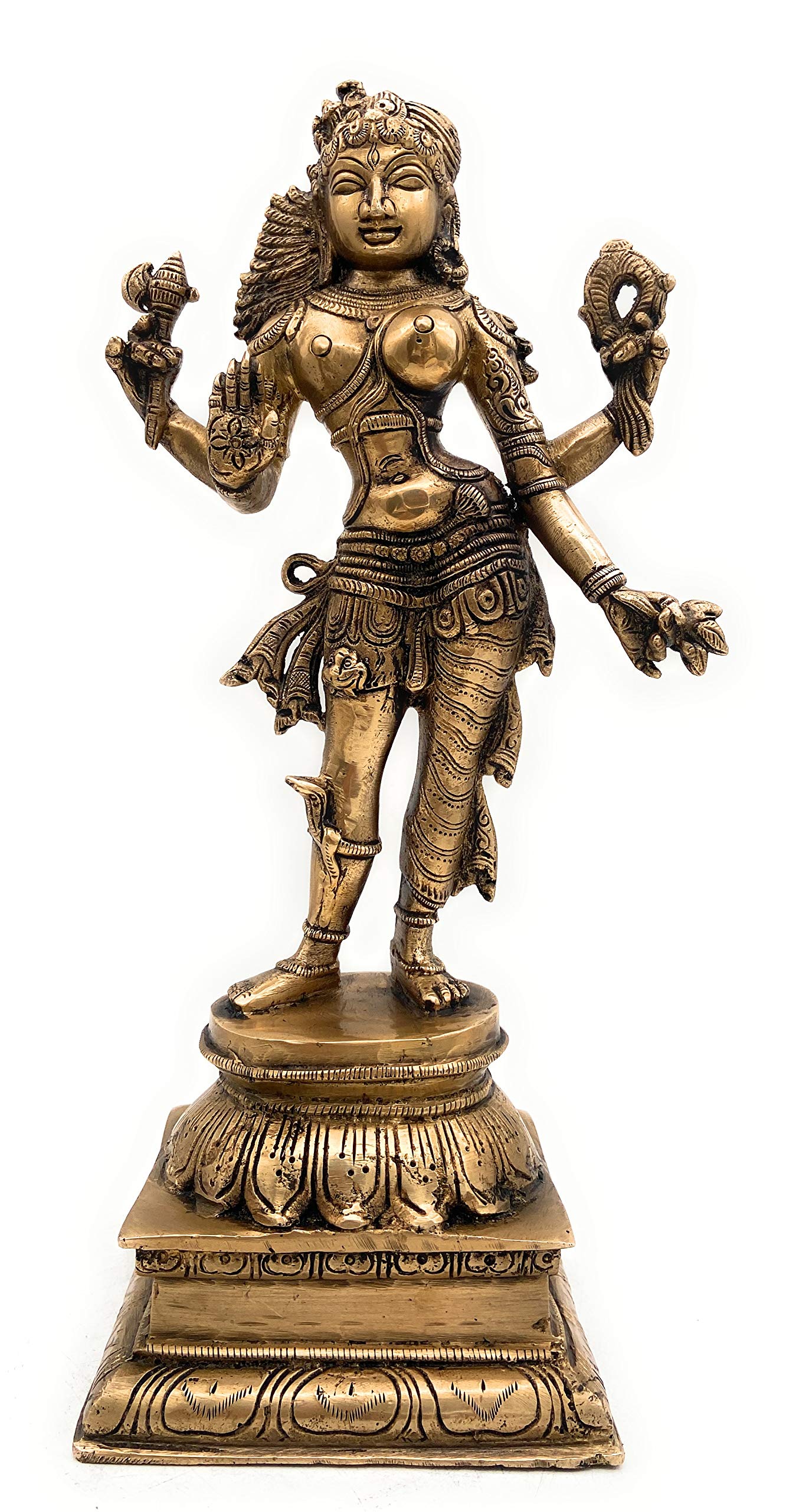 South Indian Arts Brass Ardhanarishvara Ardhnarishwar Statue Ardhnari ...