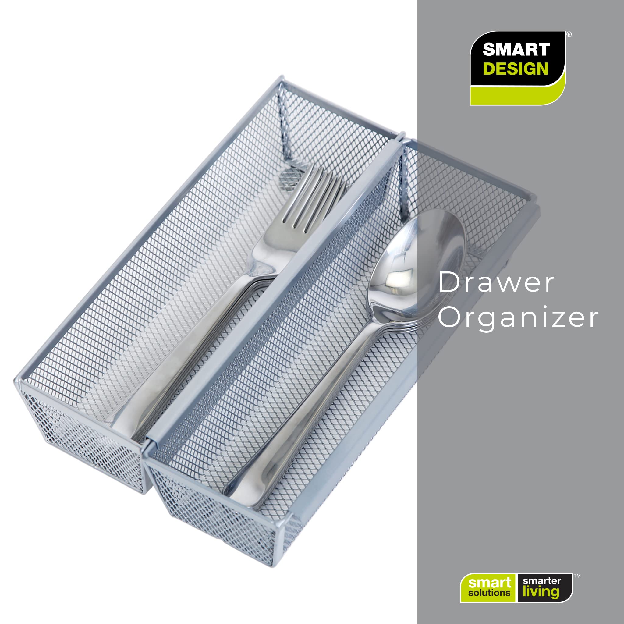 Snapklik.com : Smart Design Drawer Organizer - Set Of 6 - Steel Metal ...